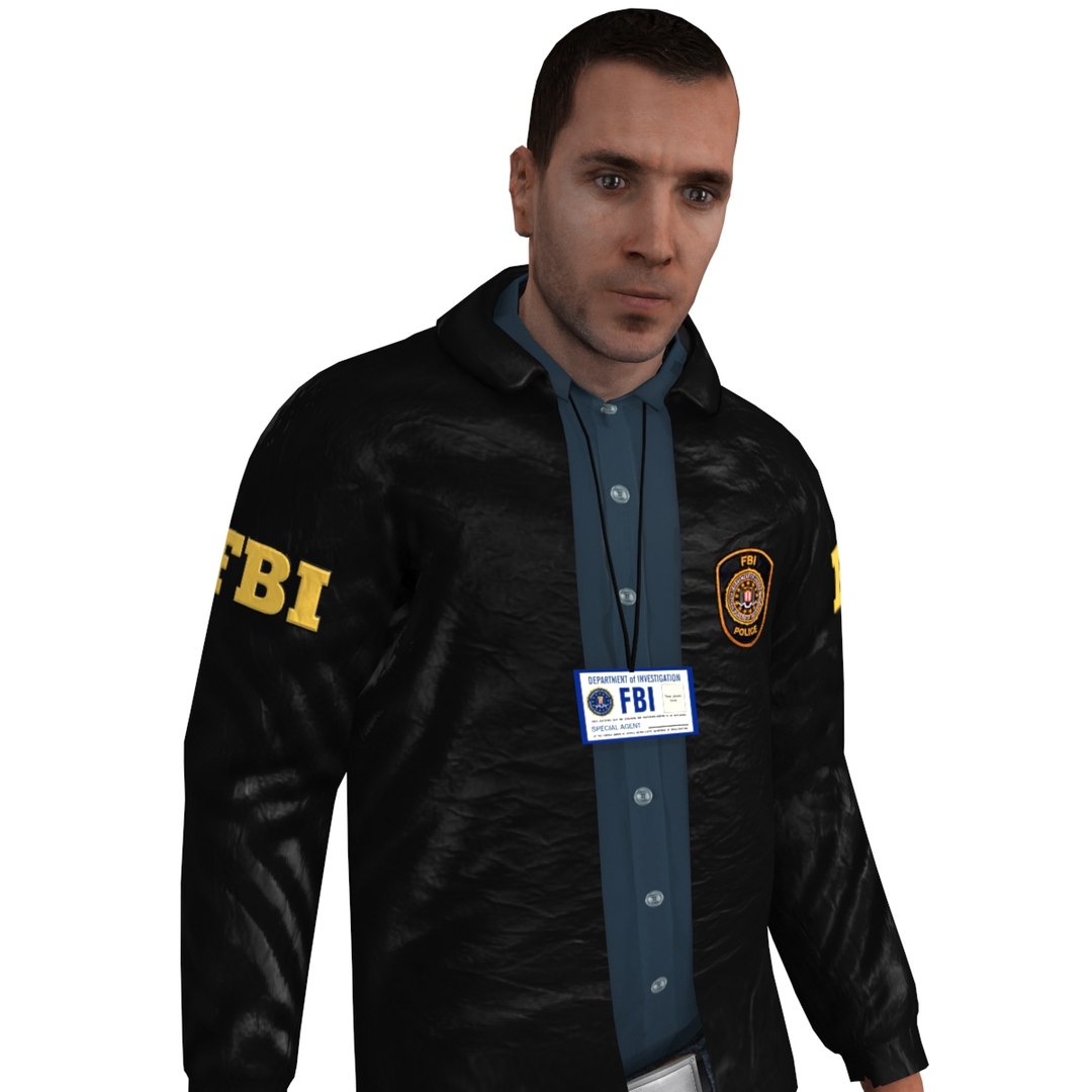 3d rigged fbi agent