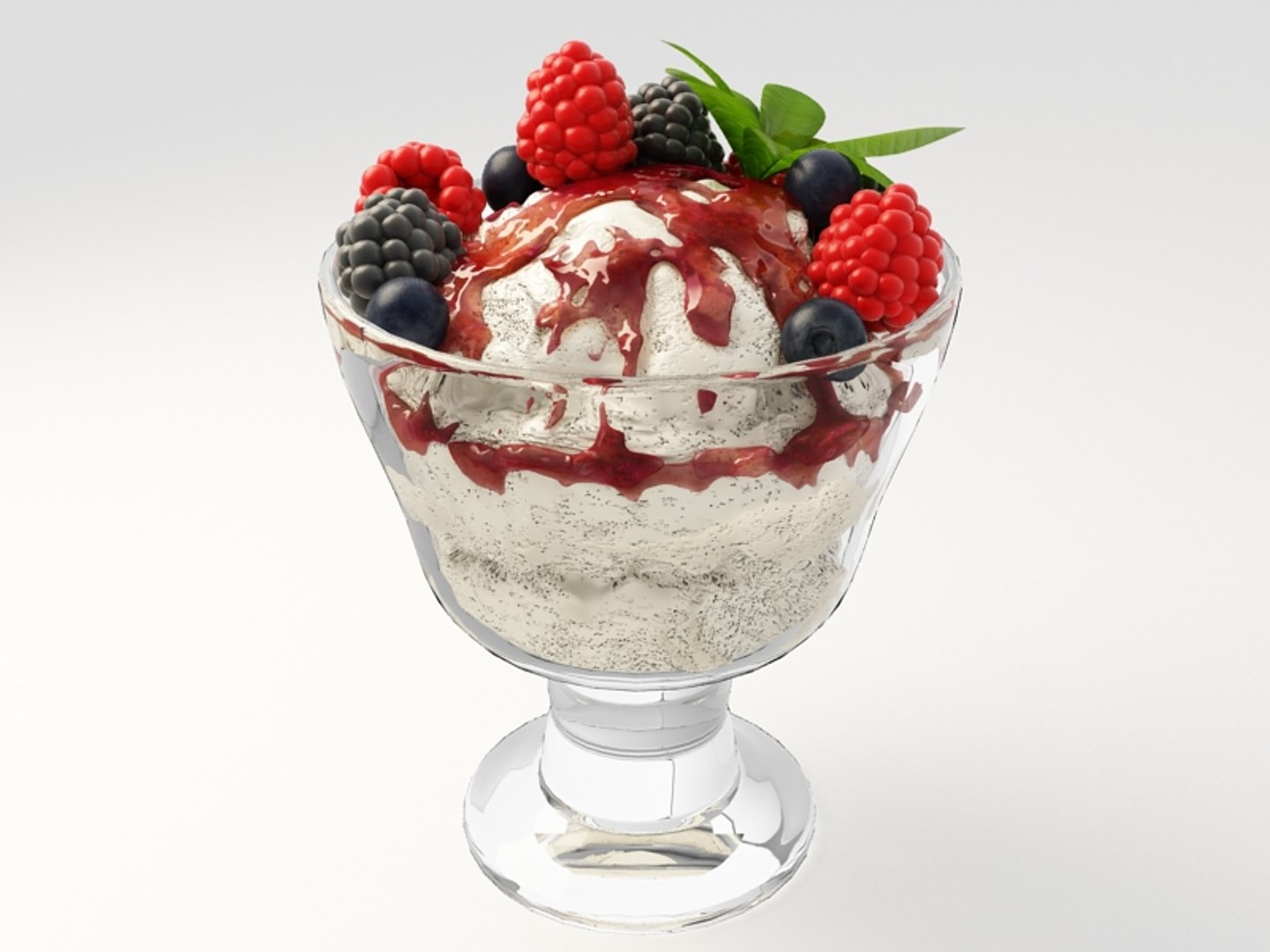 maya summer berry sundaes