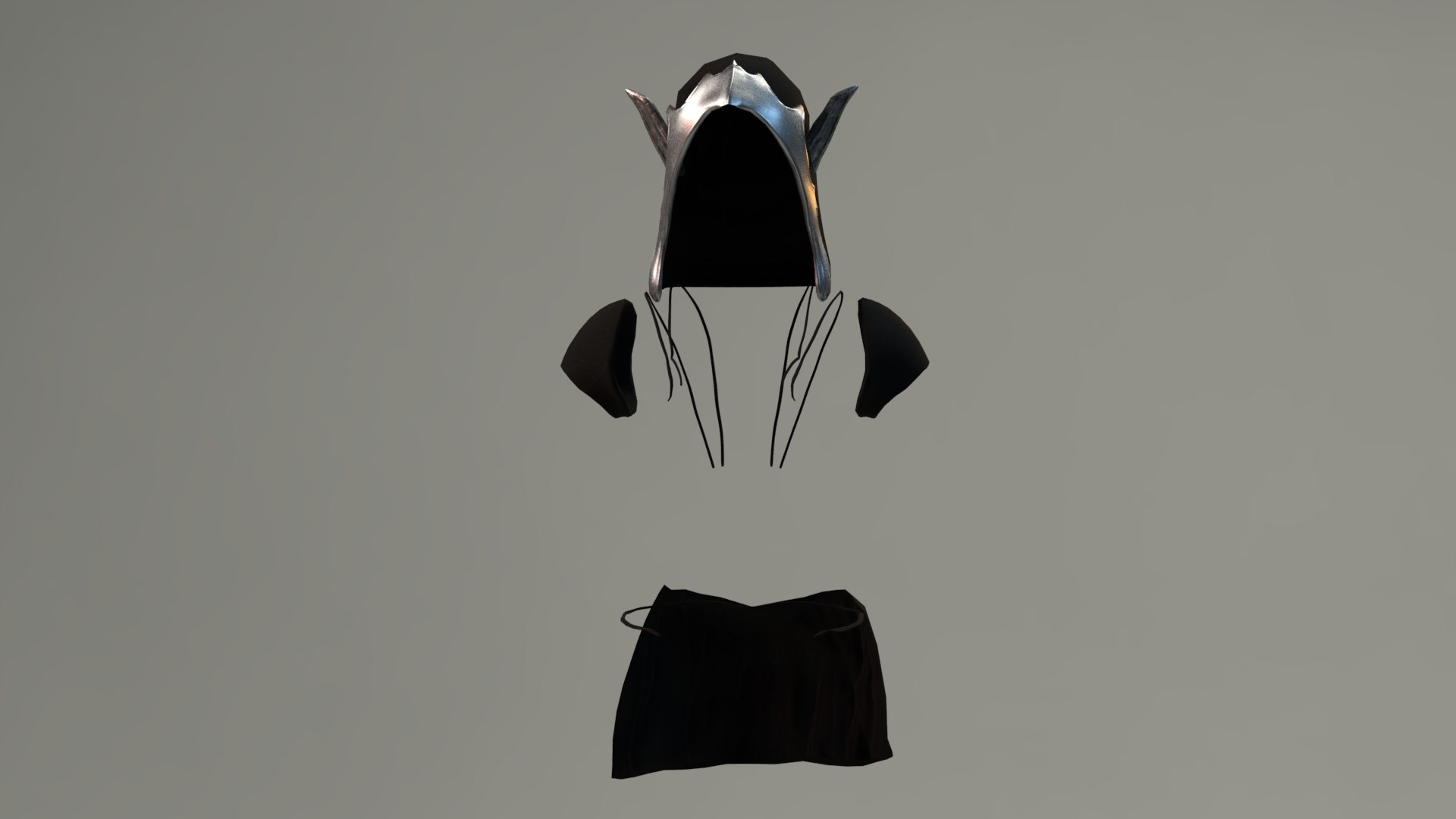 Female Hood SEt Low-poly Model - TurboSquid 1731016