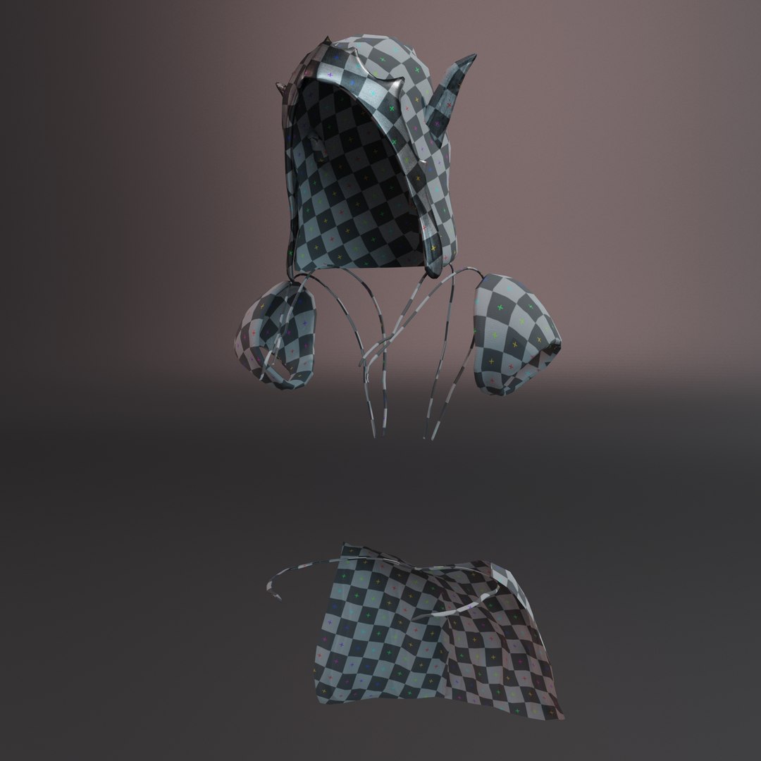 Female Hood SEt Low-poly Model - TurboSquid 1731016