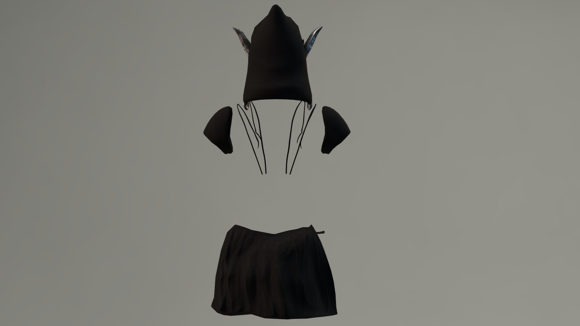 Female Hood SEt Low-poly Model - TurboSquid 1731016