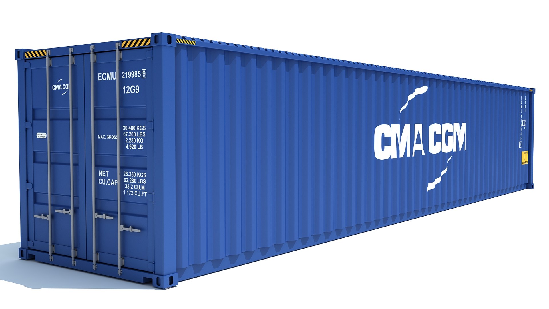 3D Shipping Container Cma Cgm - TurboSquid 1615939