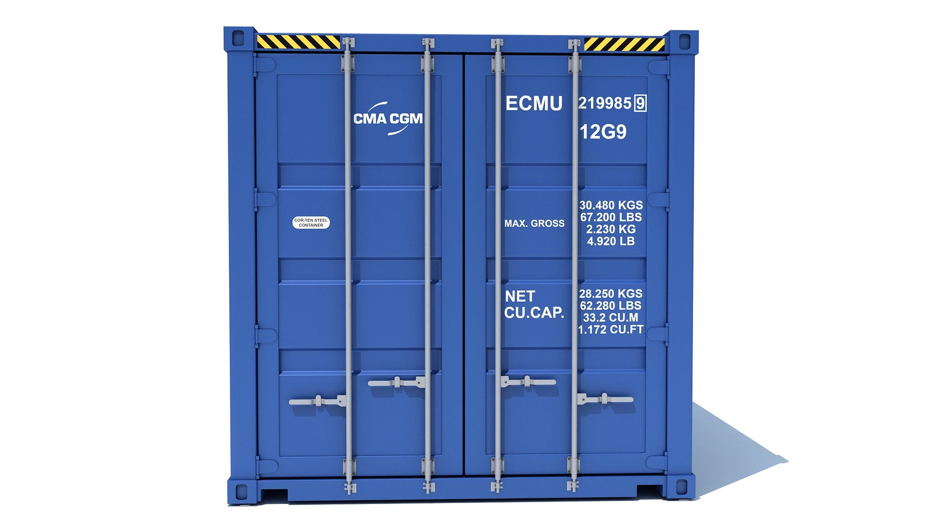 3D Shipping Container Cma Cgm - TurboSquid 1615939