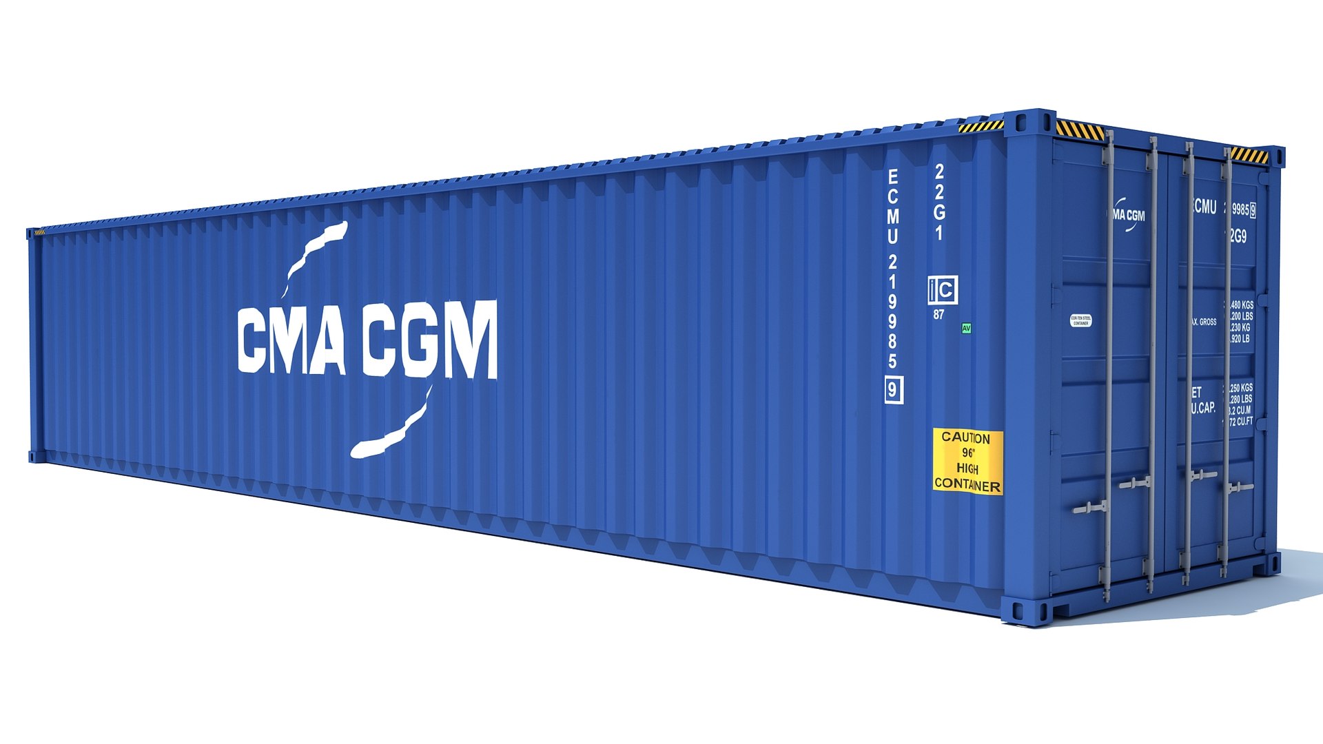 3D Shipping Container Cma Cgm - TurboSquid 1615939
