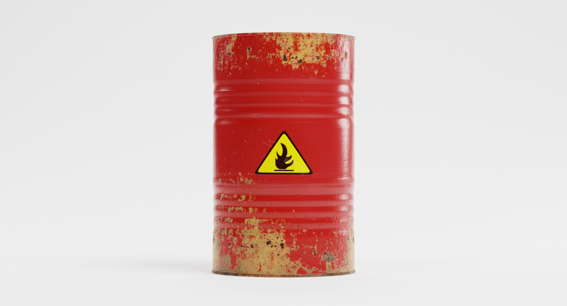 3D Flammable Barrel Contains - TurboSquid 1398073