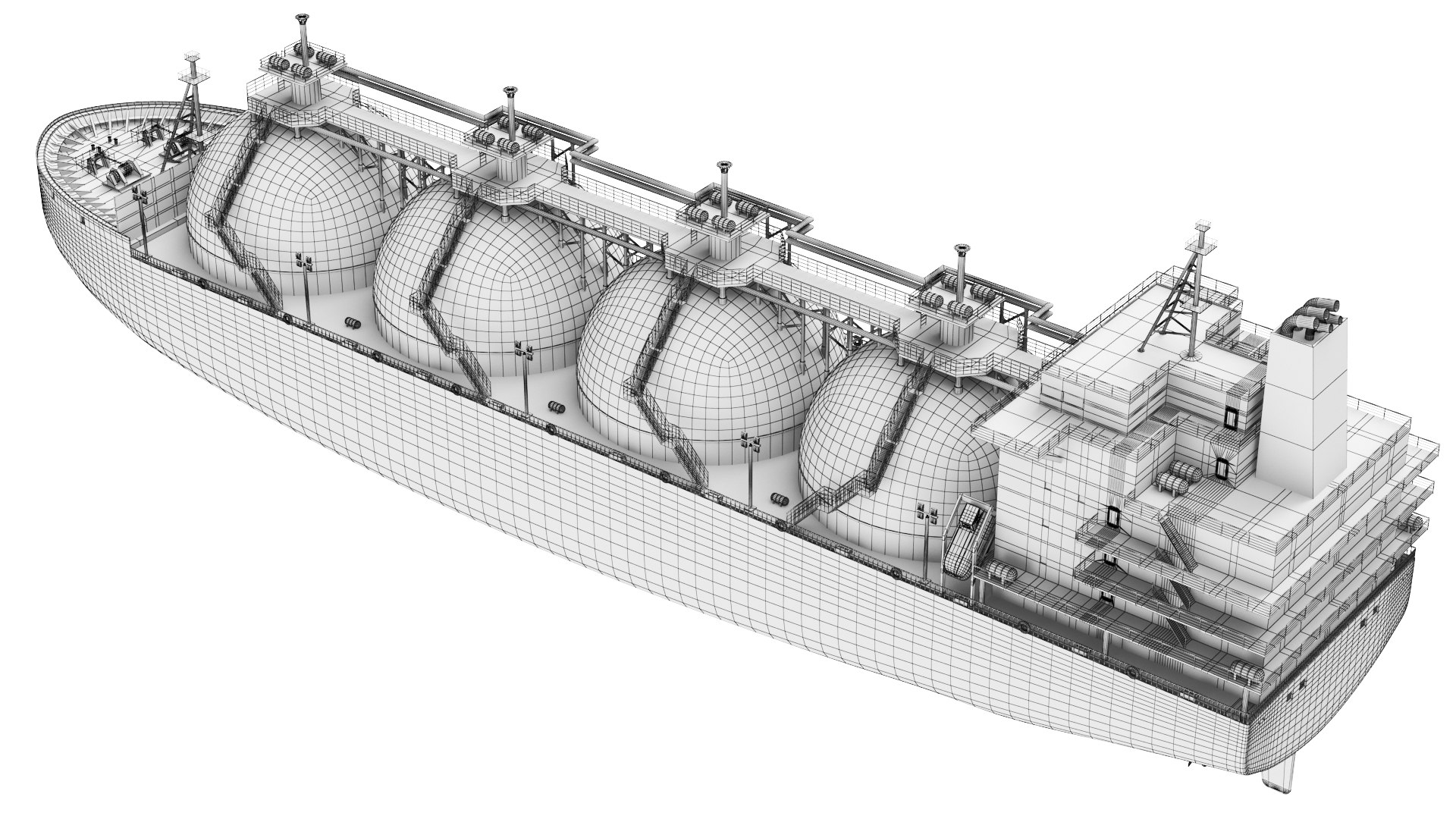 Detailed Tanker Ship 3D Model - TurboSquid 2232488