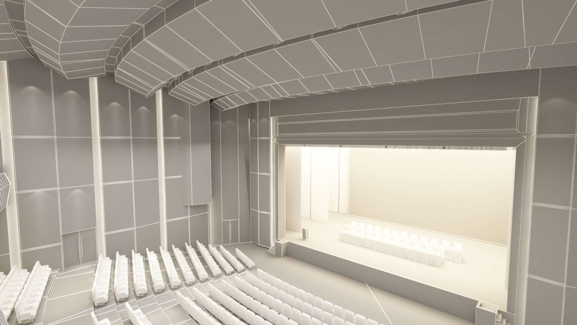 Theatre 3D Model - TurboSquid 2102545