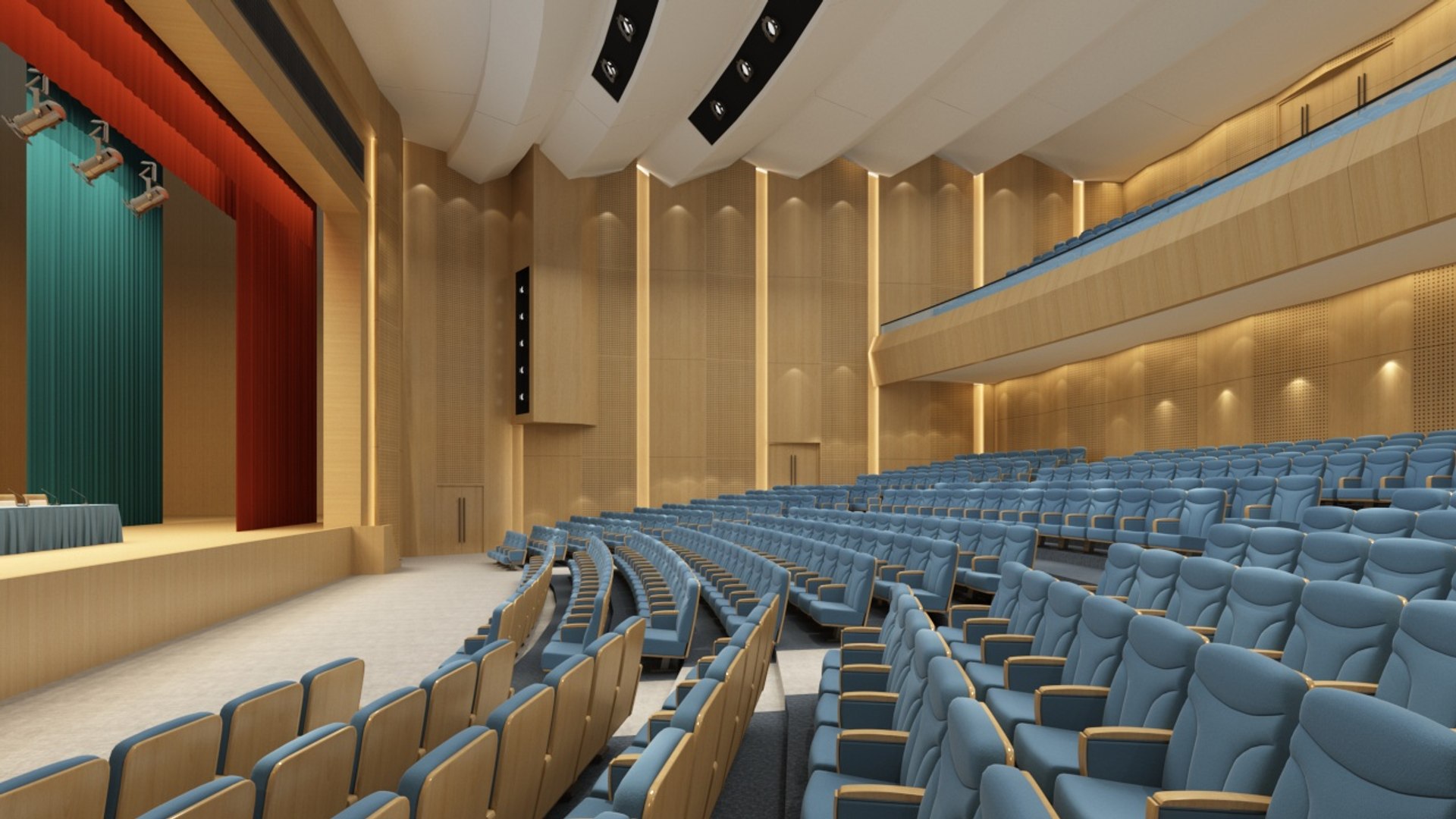 Theatre 3D Model - TurboSquid 2102545