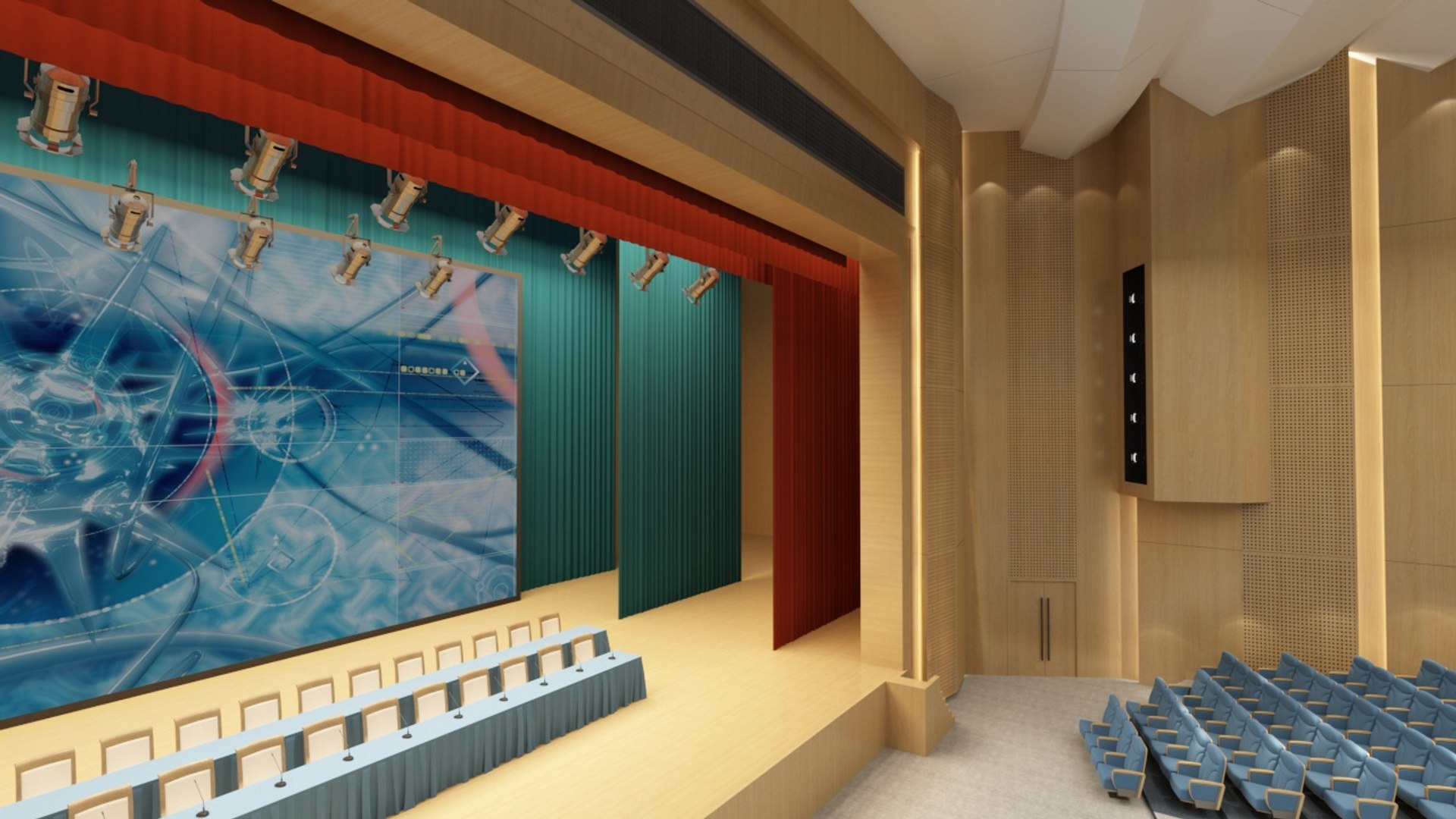 Theatre 3D Model - TurboSquid 2102545
