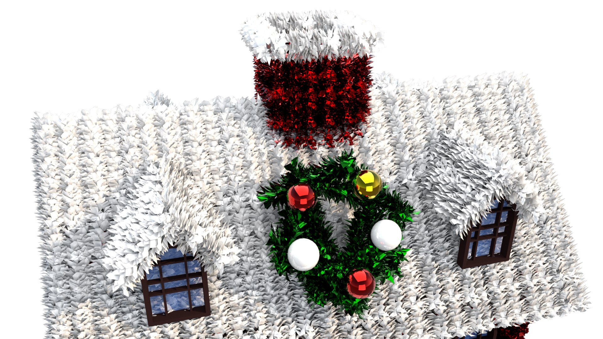 Christmas Decoration House 3D Model - TurboSquid 2193123