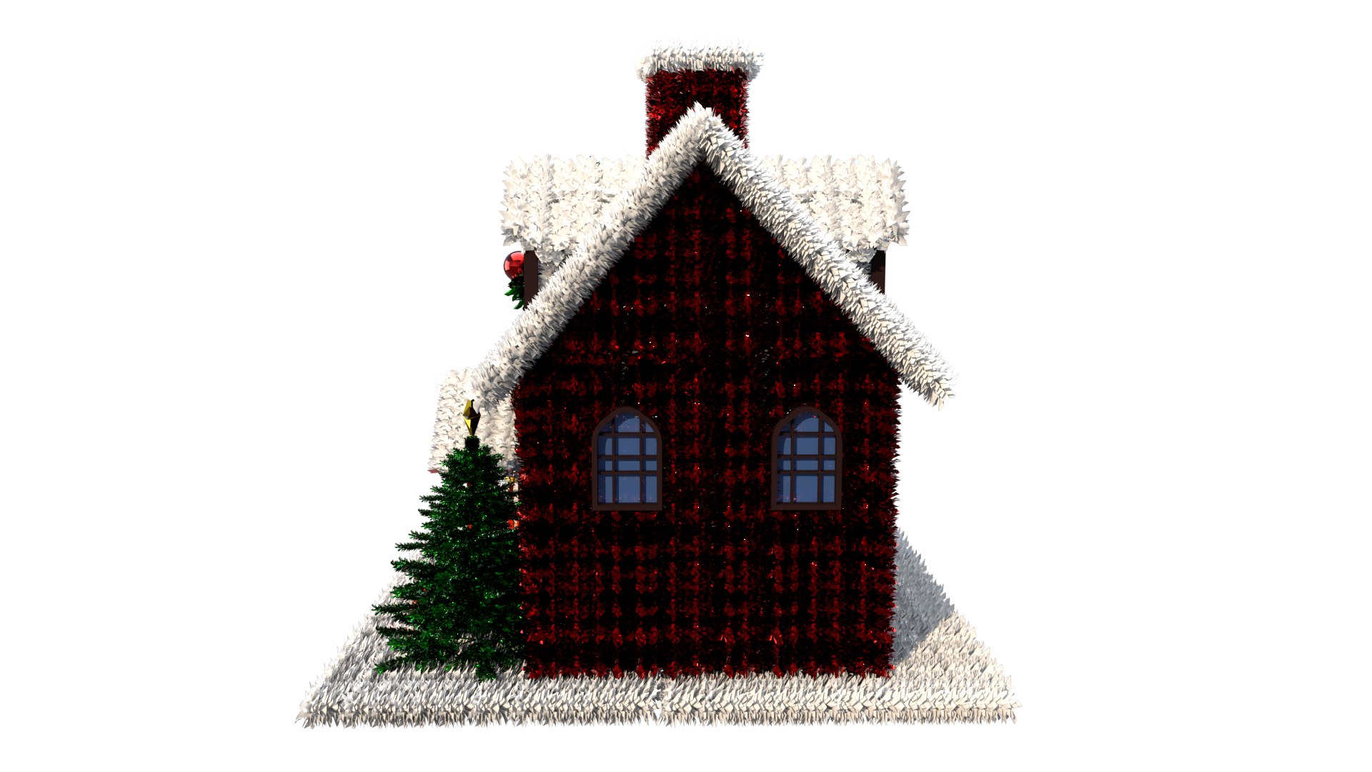 Christmas Decoration House 3D Model - TurboSquid 2193123
