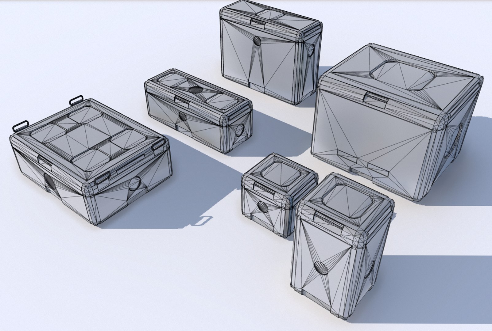 3D futuristic cargo storage crate - TurboSquid 1444305
