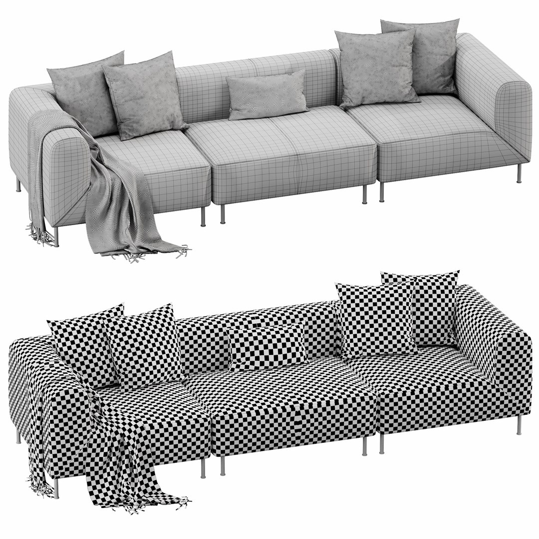 3D Boconcept Miami 3 Seater - TurboSquid 1662748