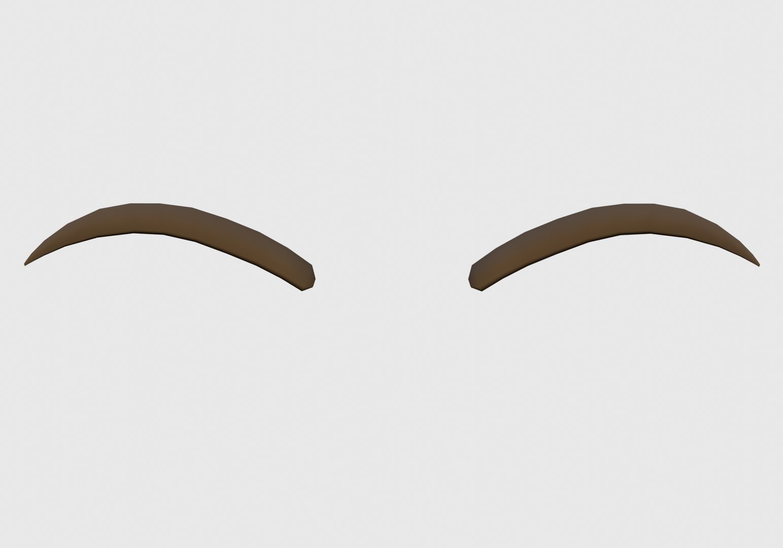 Basic Cartoon Eyebrow Model - TurboSquid 1959310