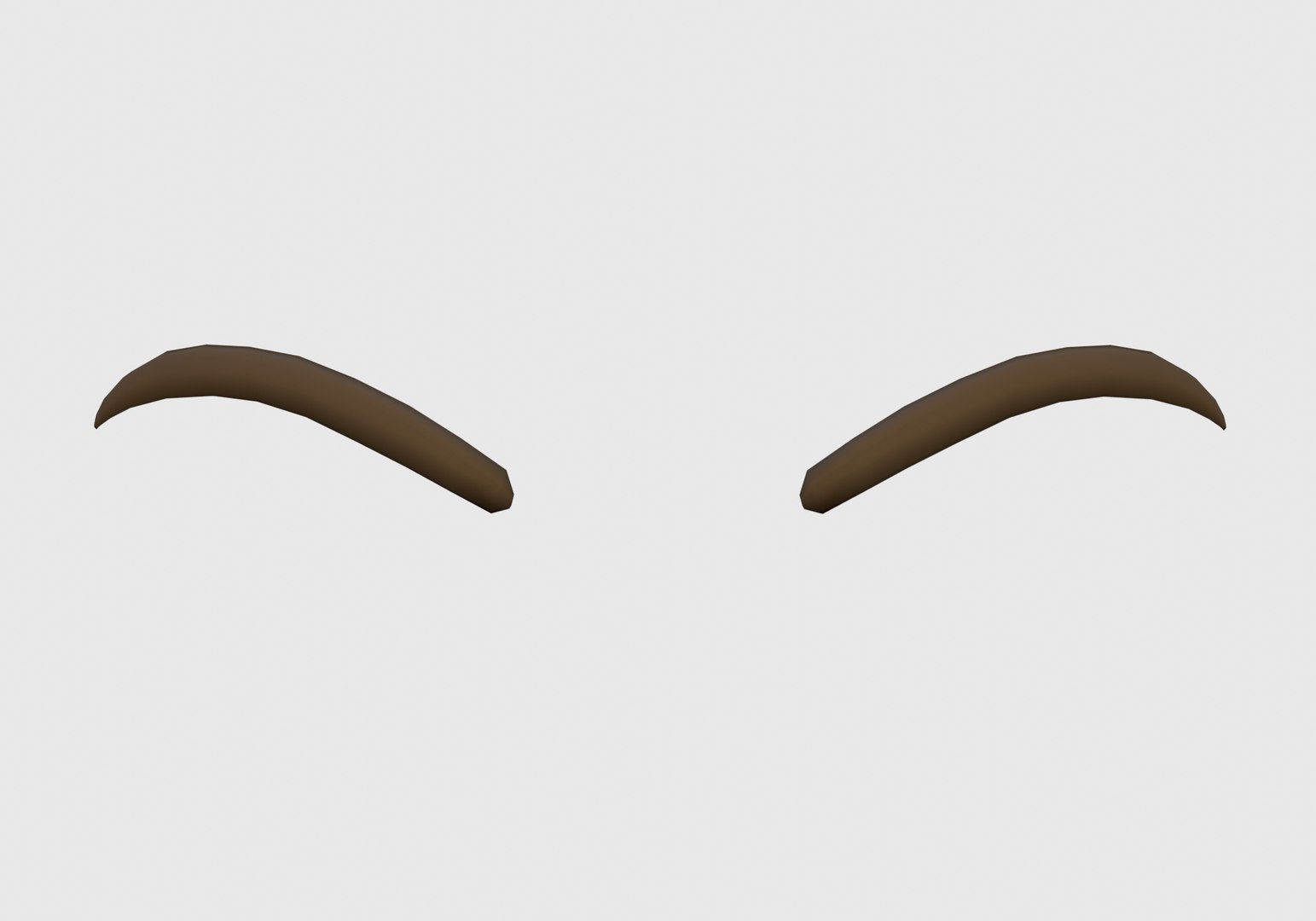 Basic Cartoon Eyebrow Model - TurboSquid 1959310