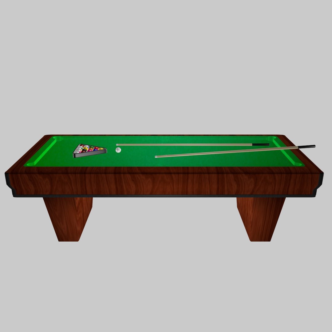 3D Model Pool Table - TurboSquid 1422211