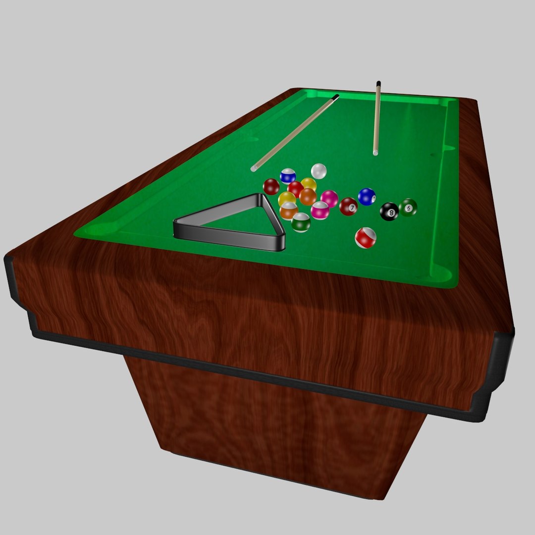 3D Model Pool Table - TurboSquid 1422211