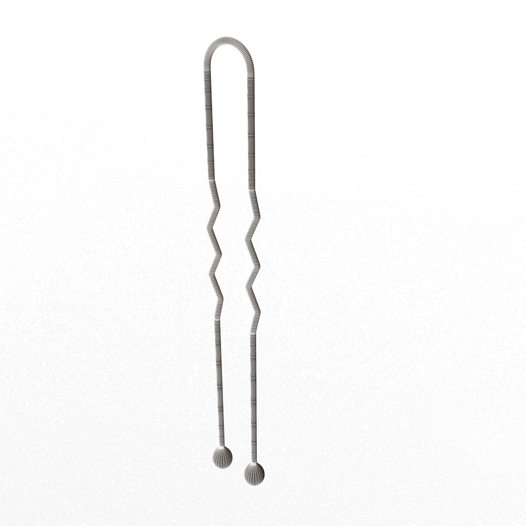 U Shaped Hairpin Metal 3D Model - TurboSquid 2029982