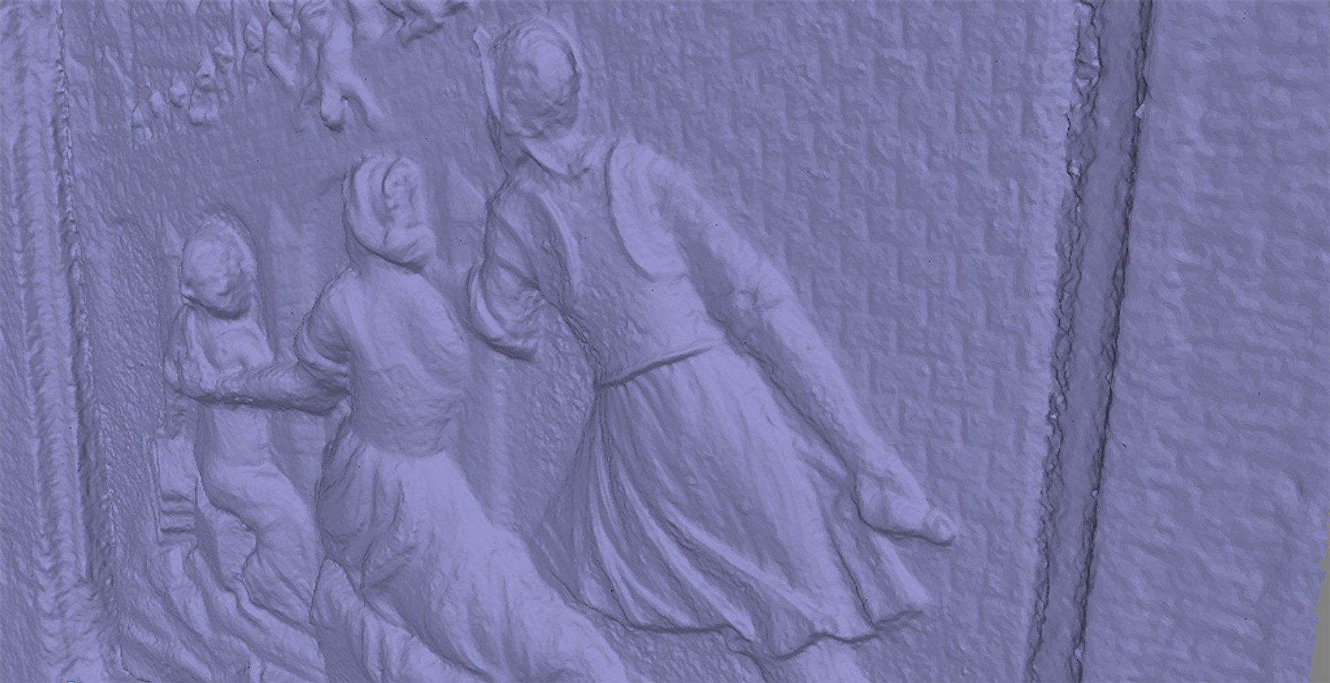 3d Model Relief Charles Bridge