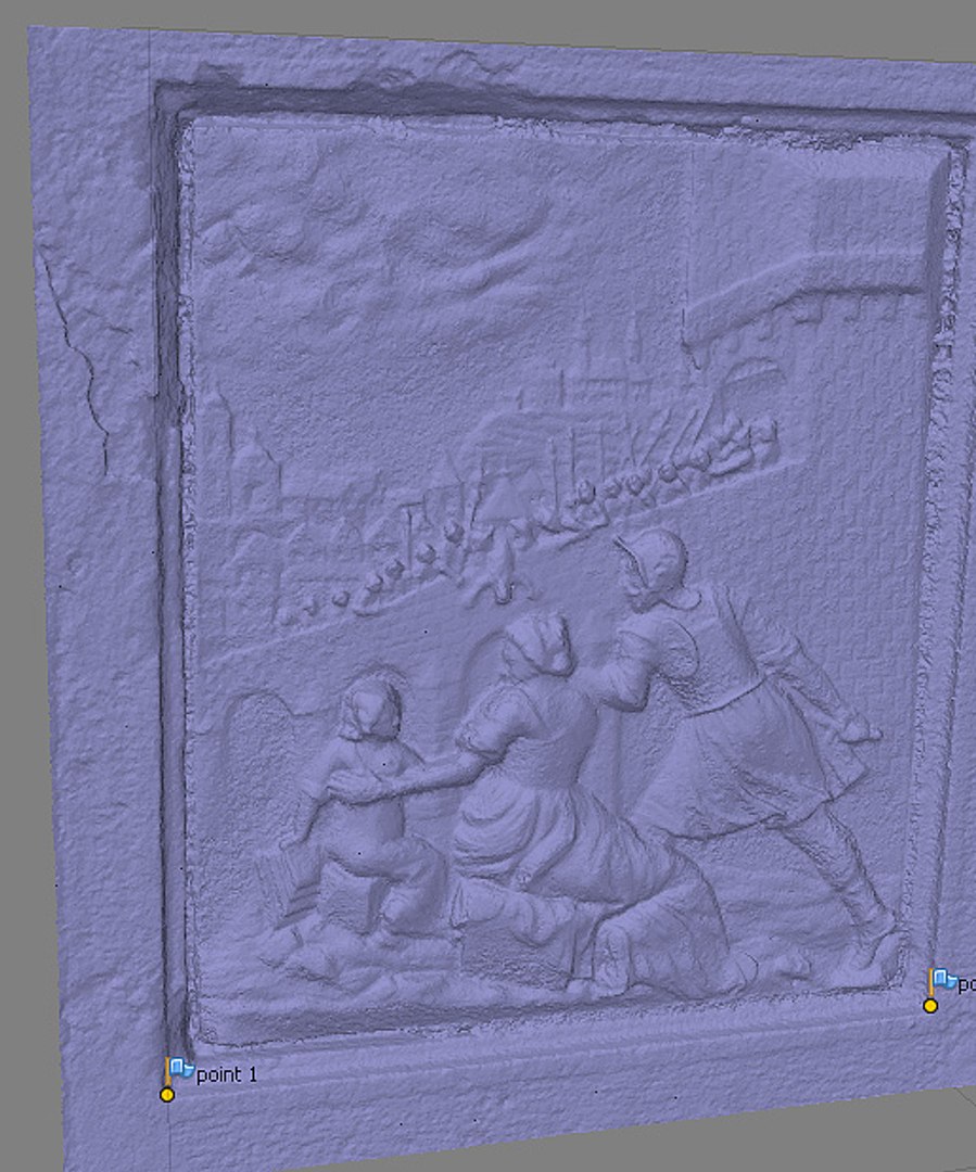 3d Model Relief Charles Bridge