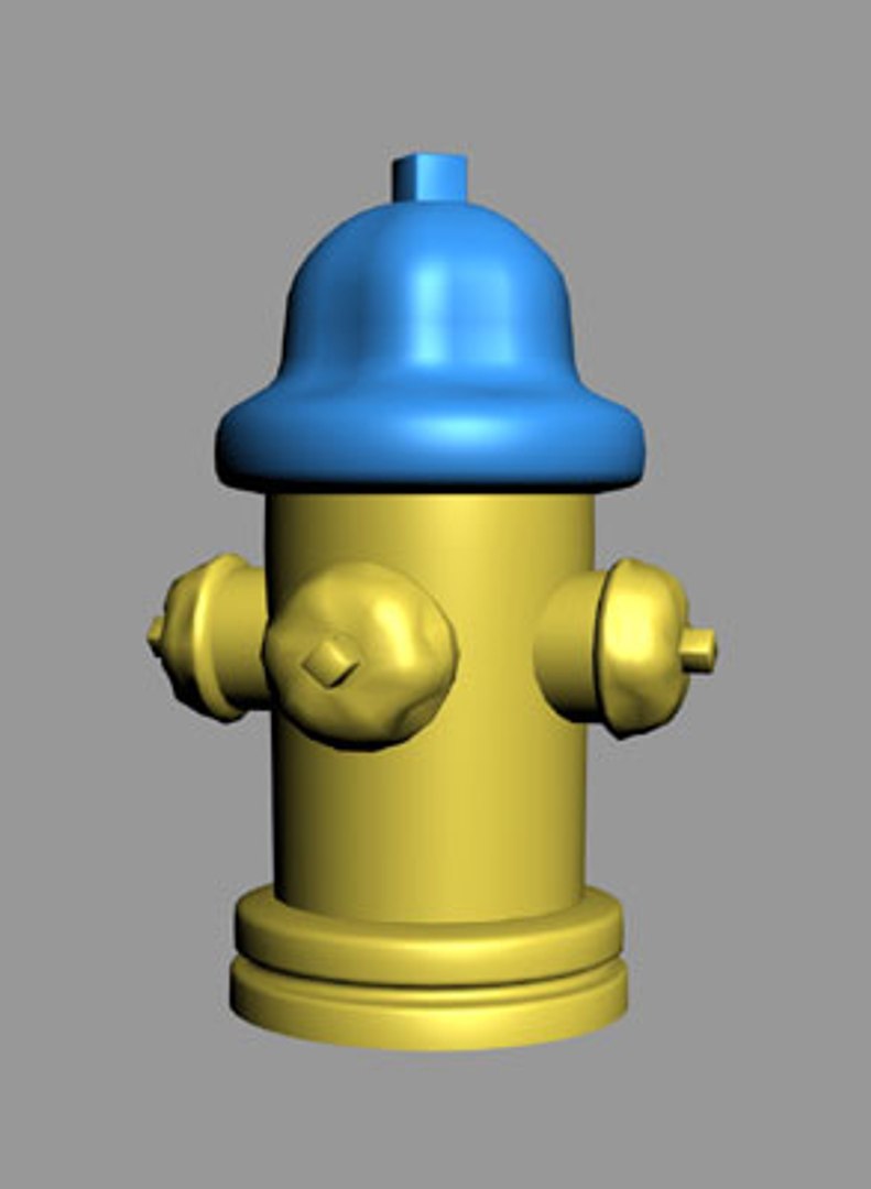3ds Max Hydrant City Block