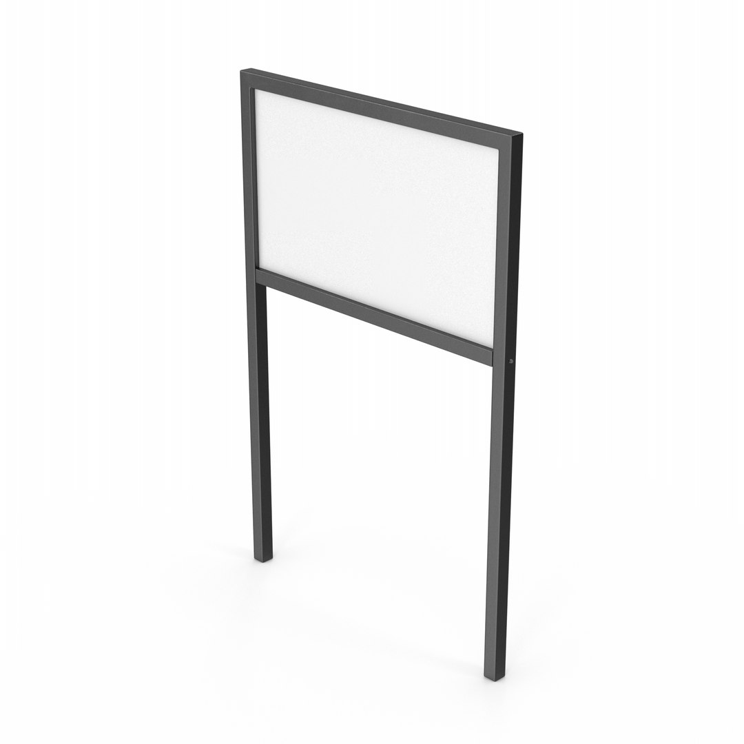 3D Black Advertising Board - TurboSquid 2087332