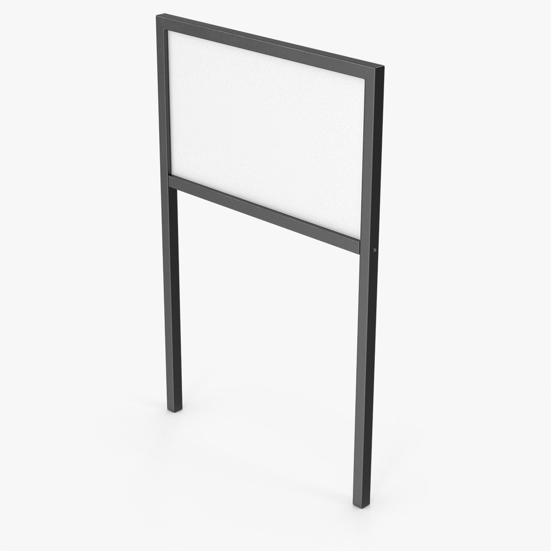 3D Black Advertising Board - TurboSquid 2087332