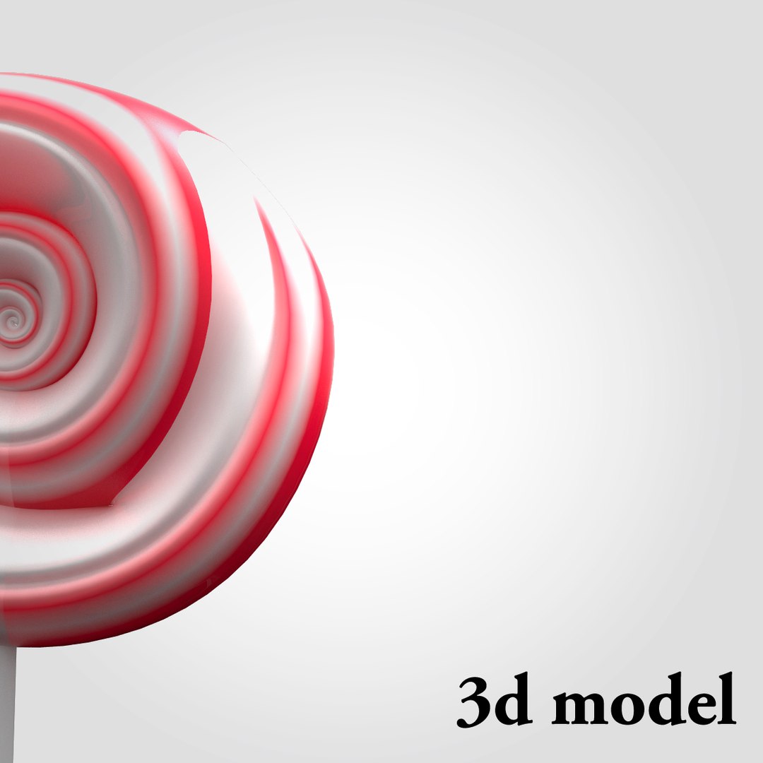 3ds Max Lollipop Candy