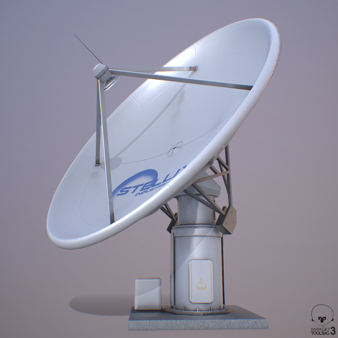 Satellite dish model - TurboSquid 1166320