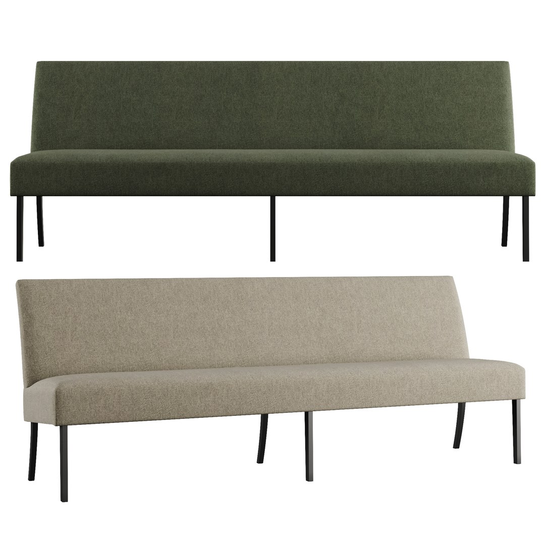 Gstaadt Rave Liver Dining Sofa 3D Model - TurboSquid 2253285