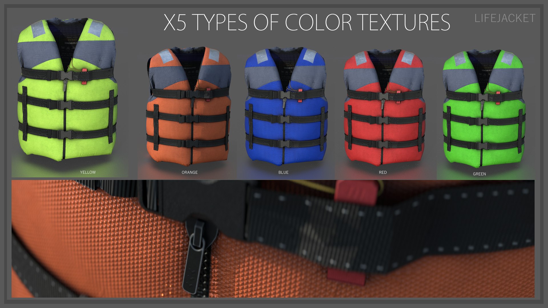 3D Model LIFEJACKET - TurboSquid 2156422
