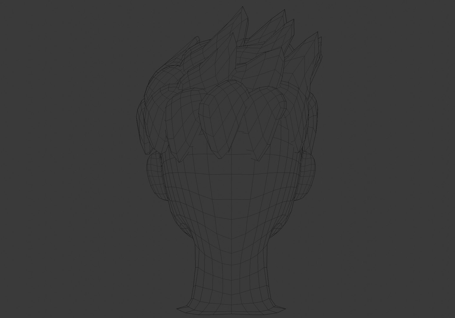 3D Sharp Up Hairstyle - TurboSquid 1931882