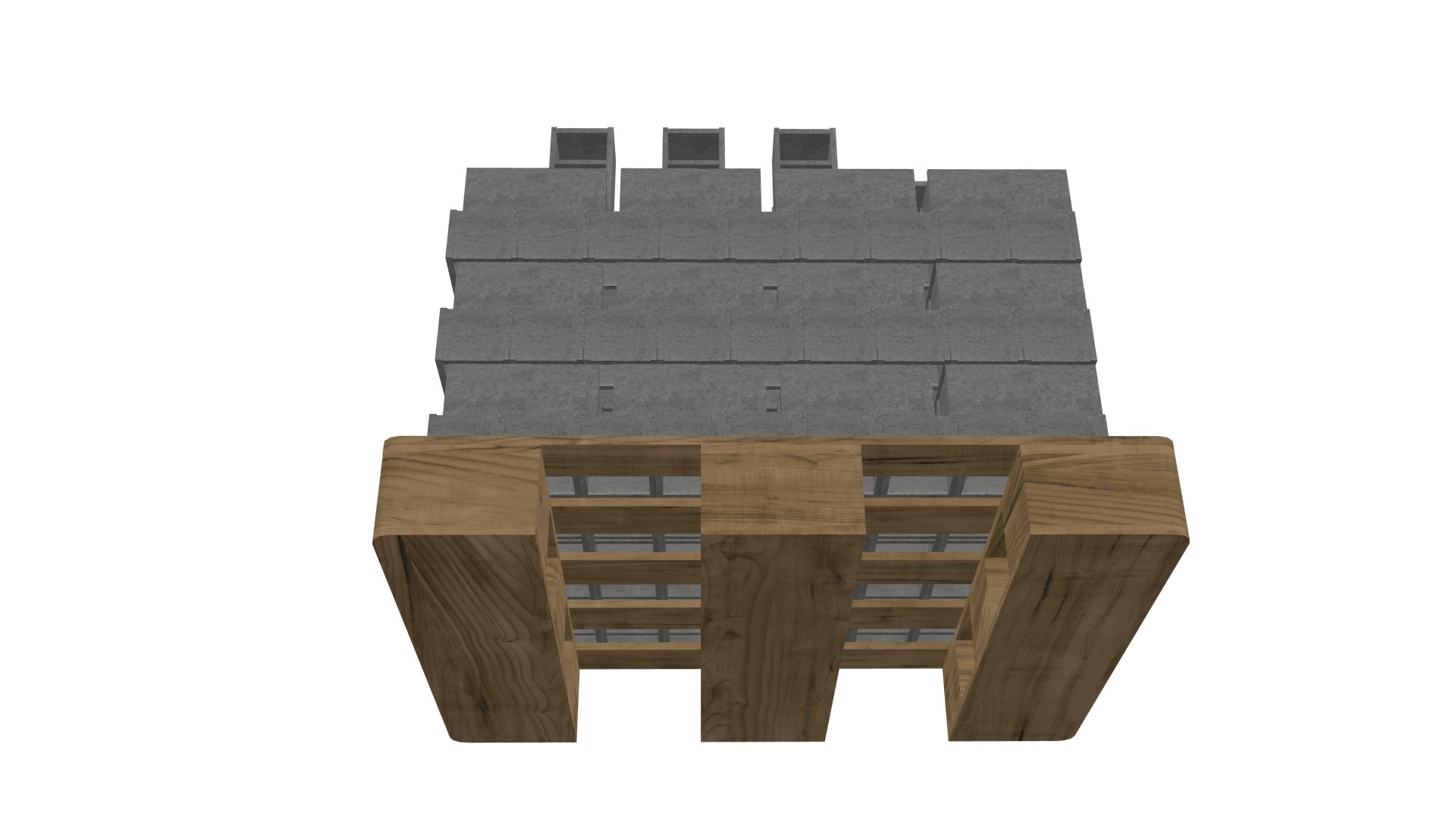 Palletized Blocks 3D Model - TurboSquid 1363703