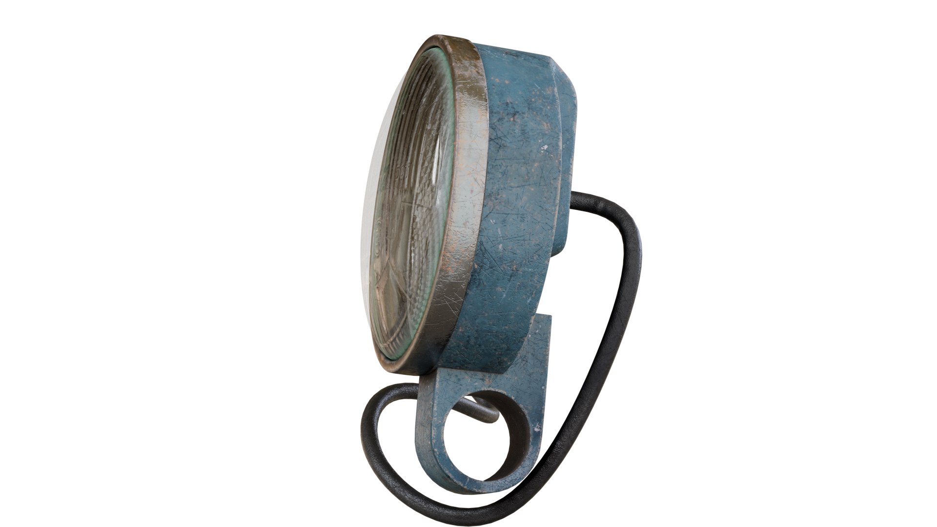 Vintage Industrial Headlight 3D Model Game Ready PBR Textures 3D Model ...