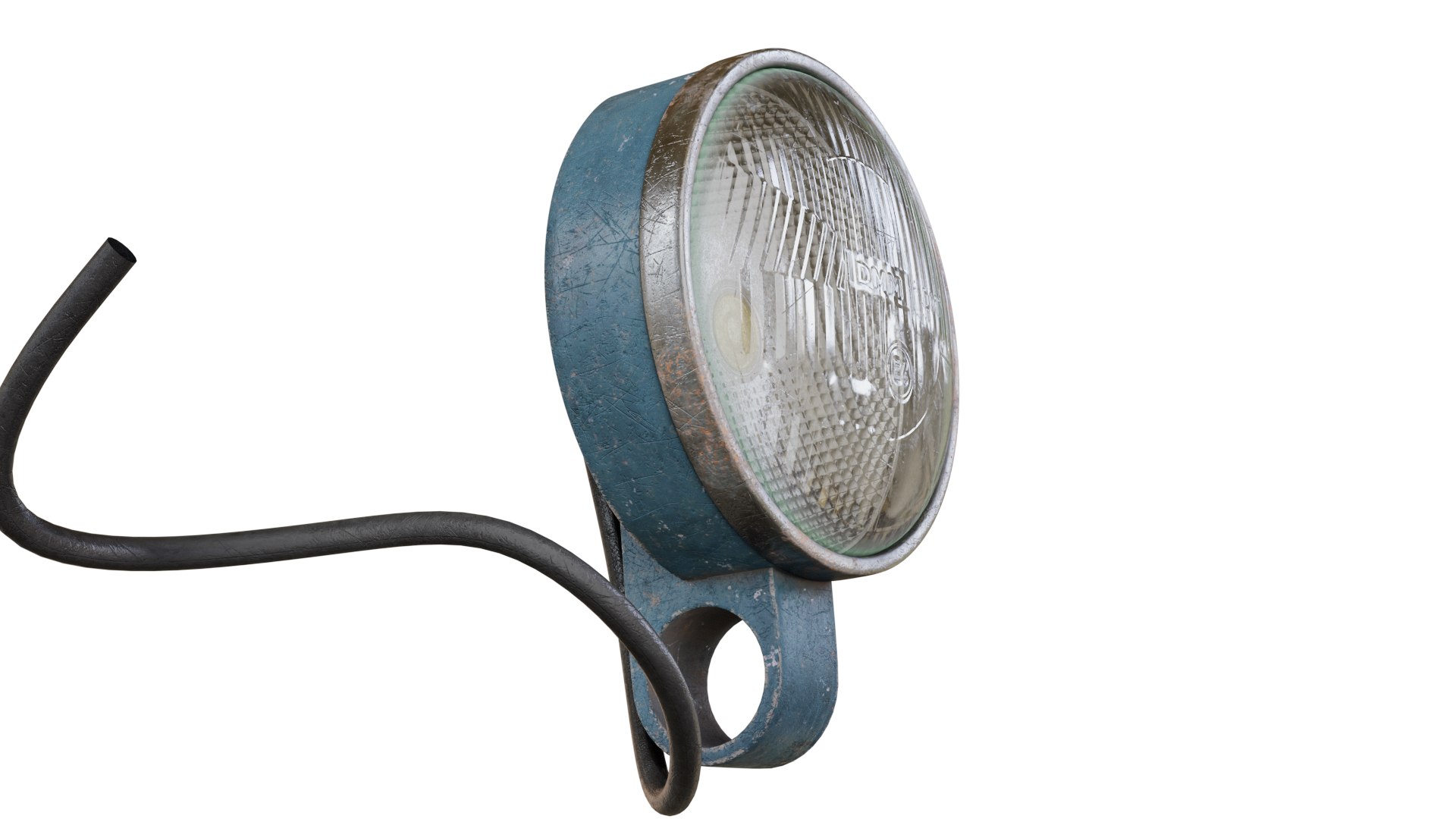 Vintage Industrial Headlight 3D Model Game Ready PBR Textures 3D Model ...