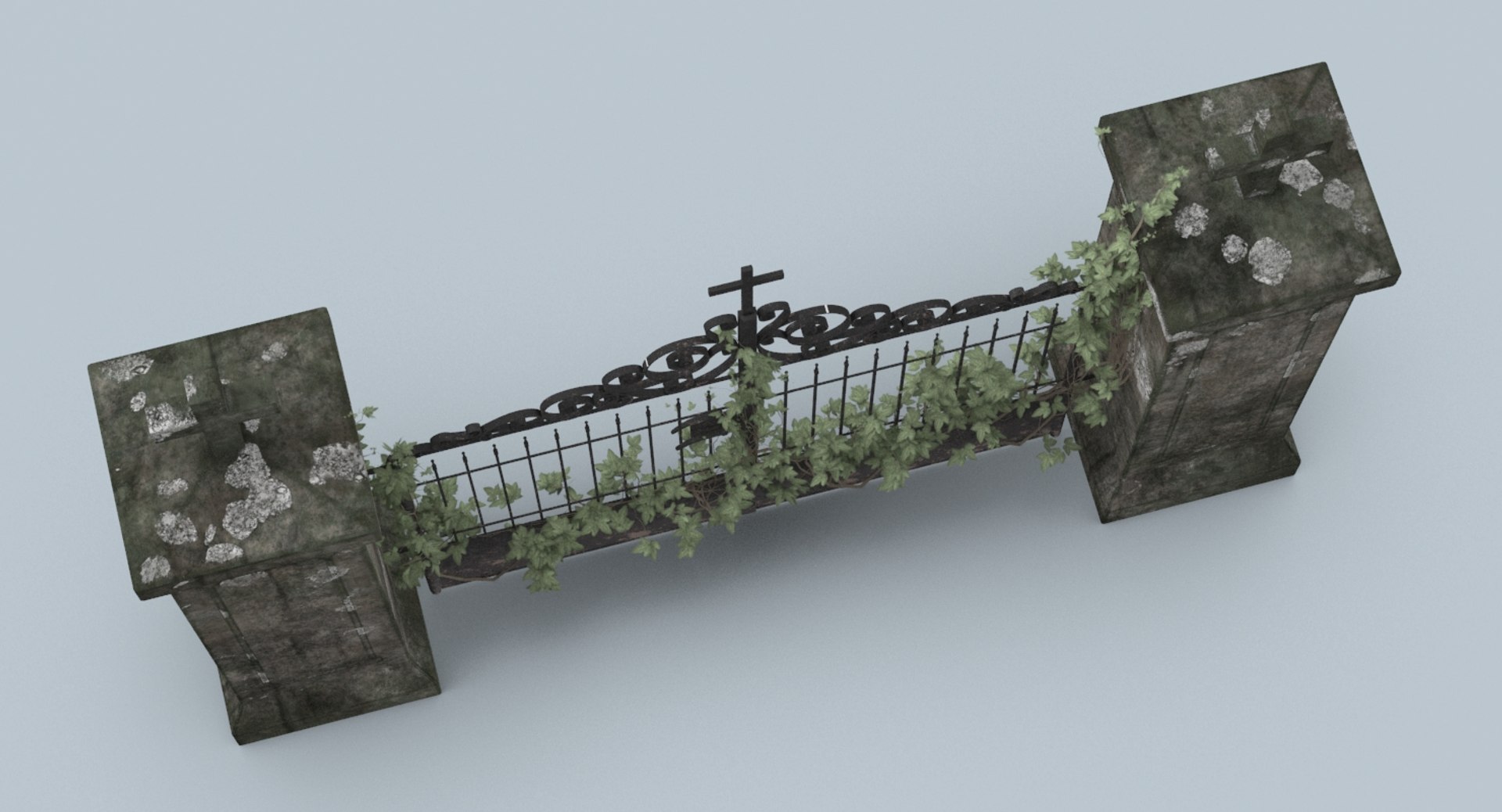 3D Cemetery-gates-01 Model - TurboSquid 1156486