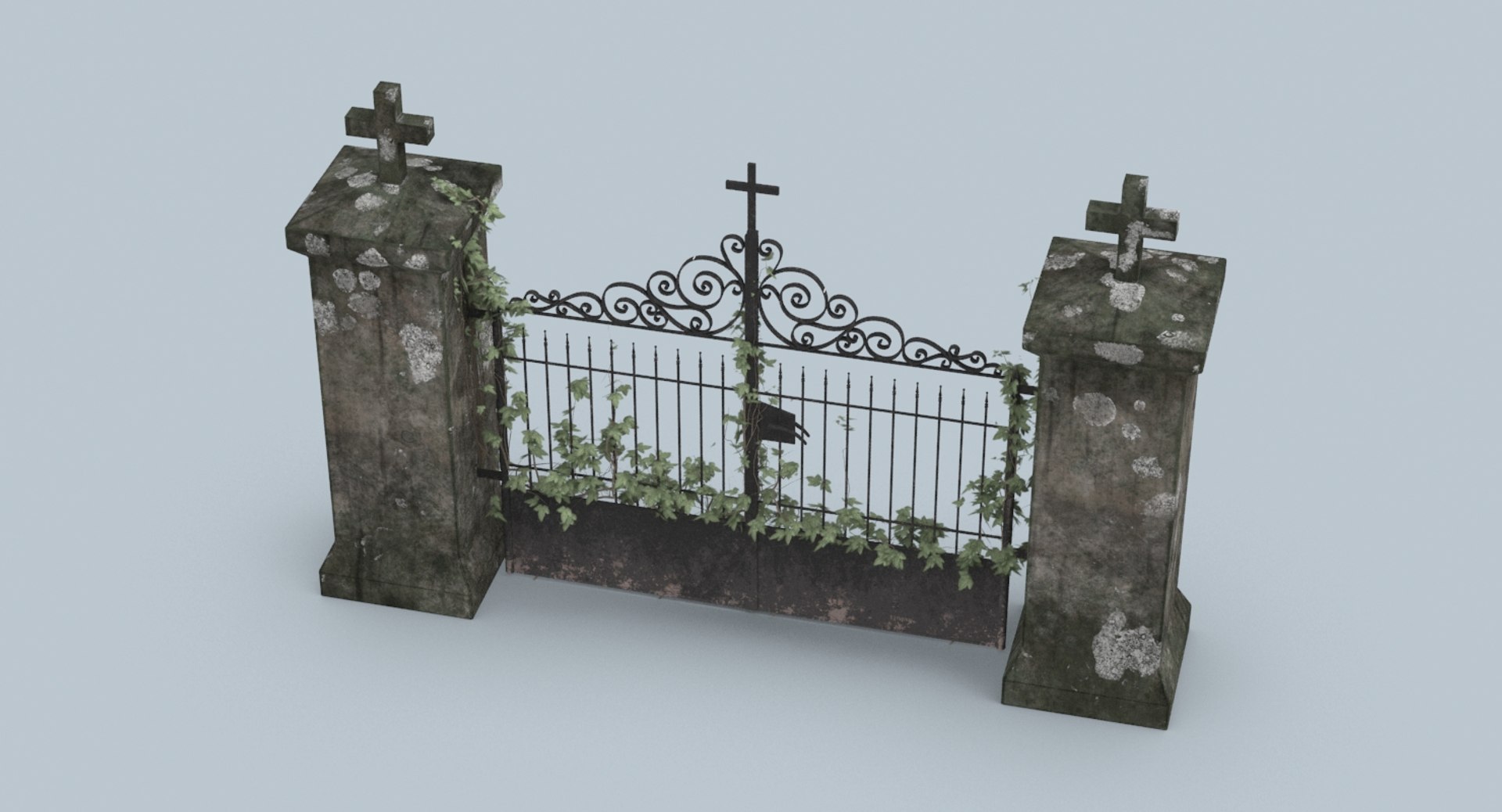 3D Cemetery-gates-01 Model - TurboSquid 1156486