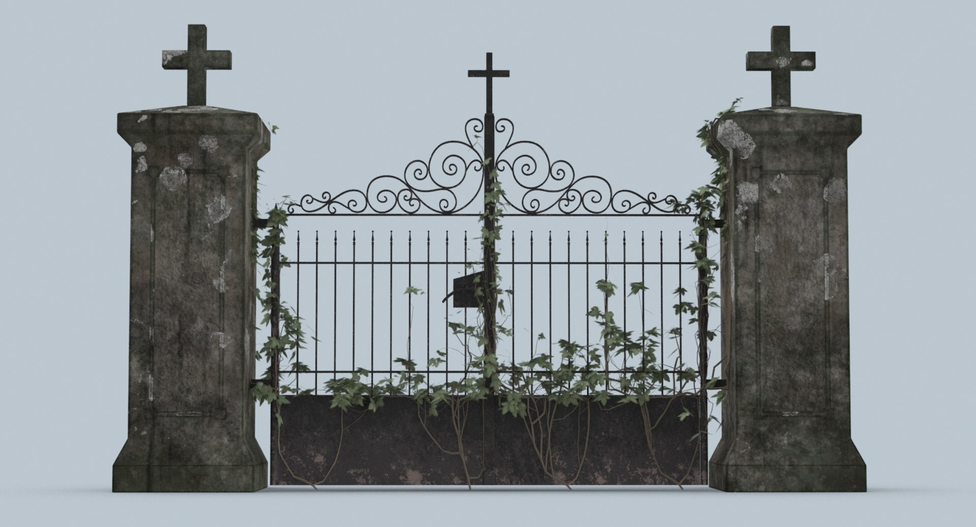 3D Cemetery-gates-01 Model - TurboSquid 1156486