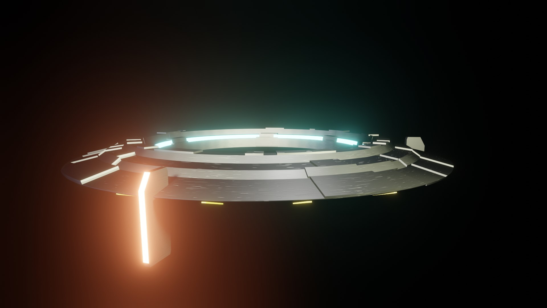 UFO spaceship 3D model - TurboSquid 1728381
