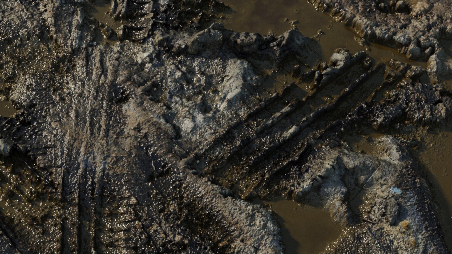 3D Wet Mud Puddle Material 06 - TurboSquid 2416468