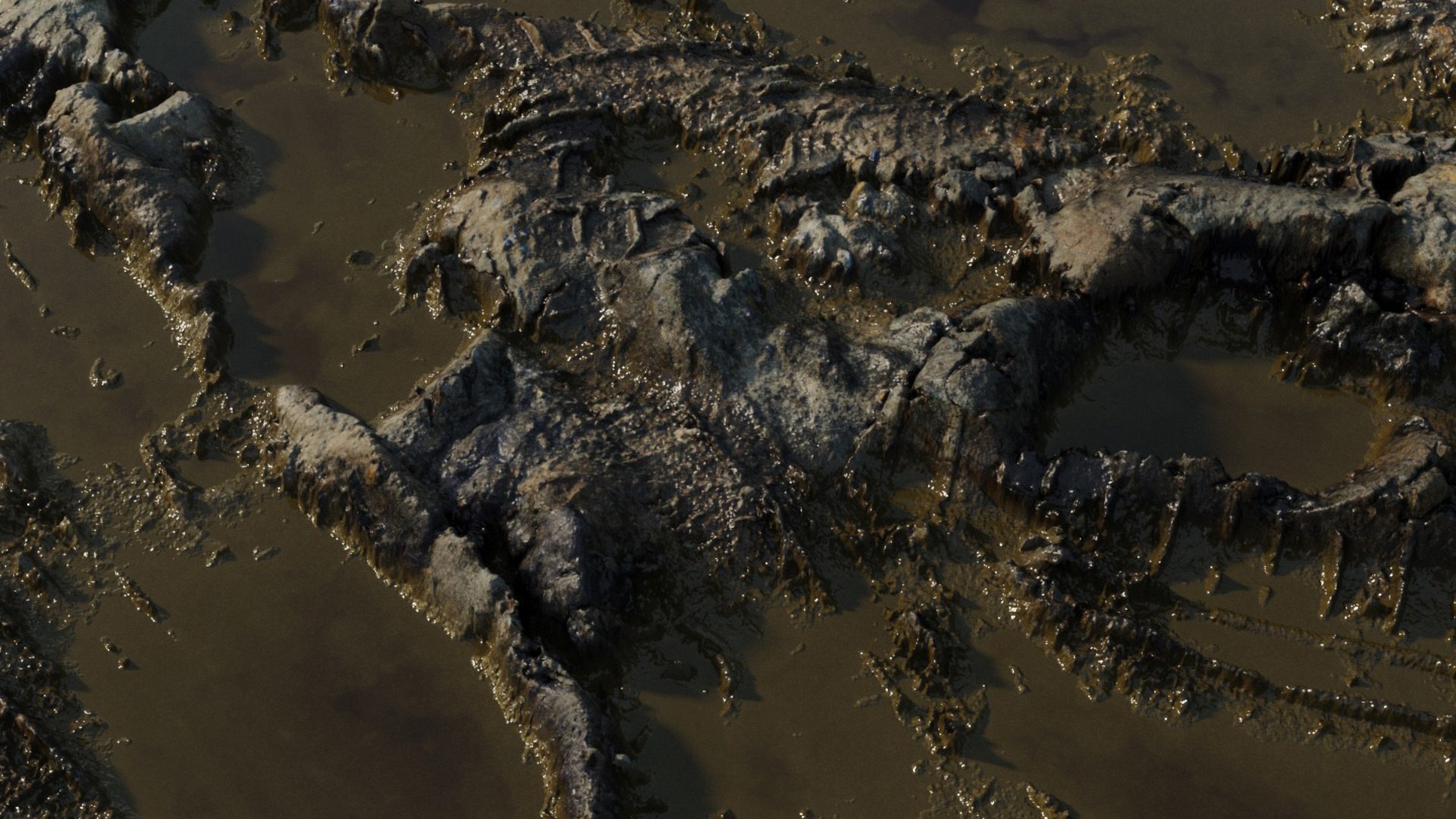 3D Wet Mud Puddle Material 06 - TurboSquid 2416468