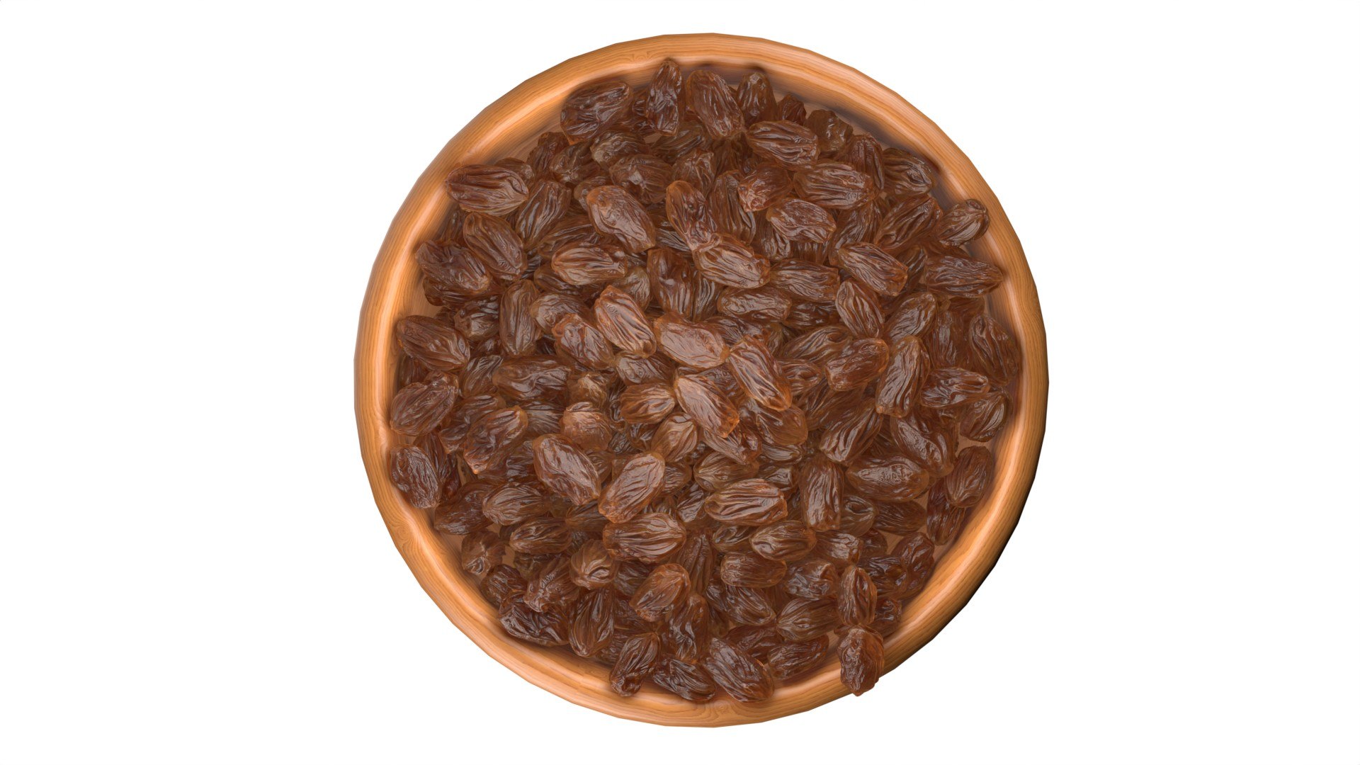 Orange Raisins Bowl 3D - TurboSquid 2397365