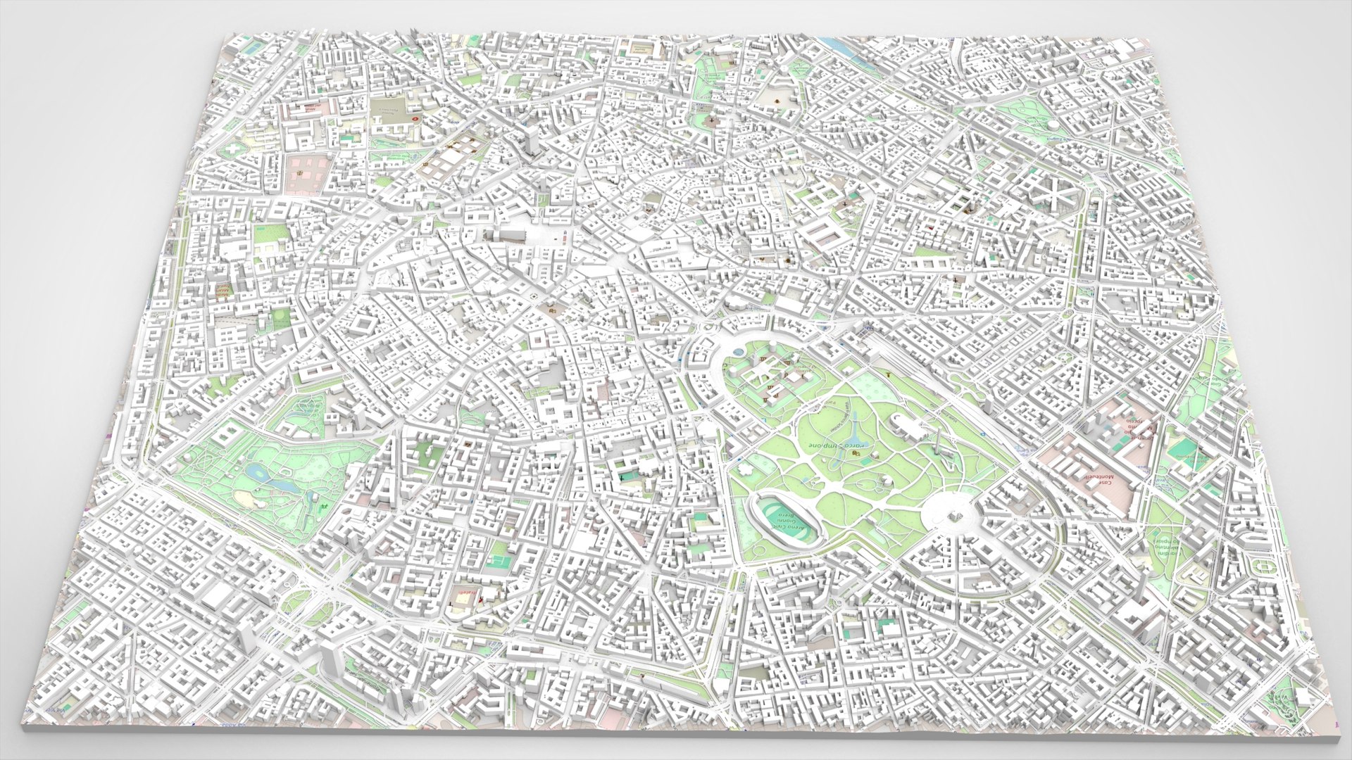 Cityscape Milan Italy 3D Model - TurboSquid 2272271