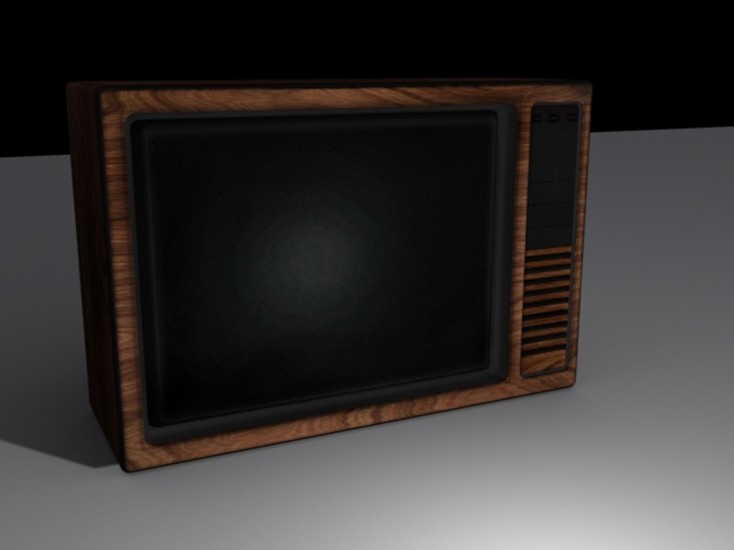 Old Television 3d Obj