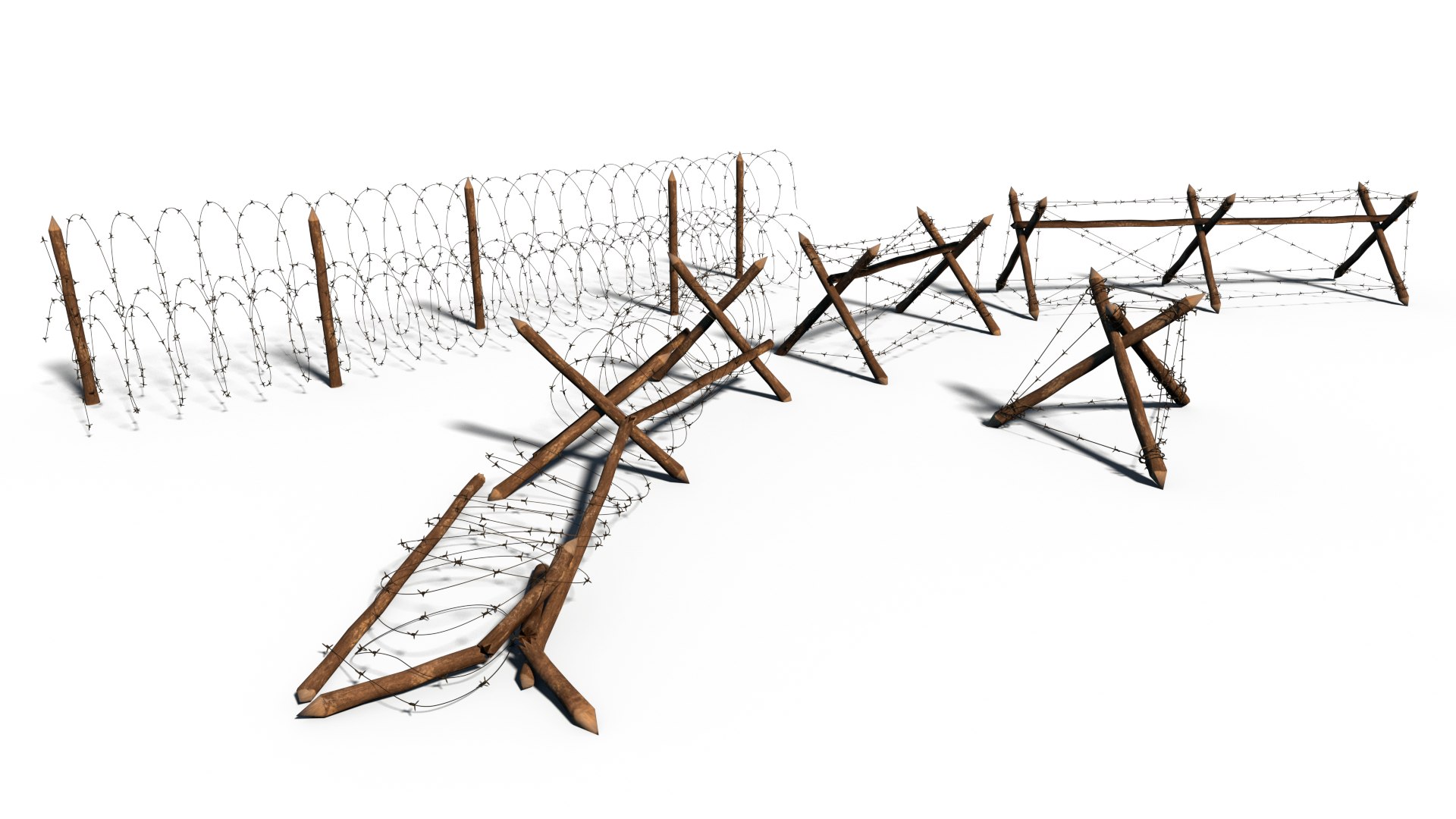 Barbed Wire 3D Model - TurboSquid 1837626