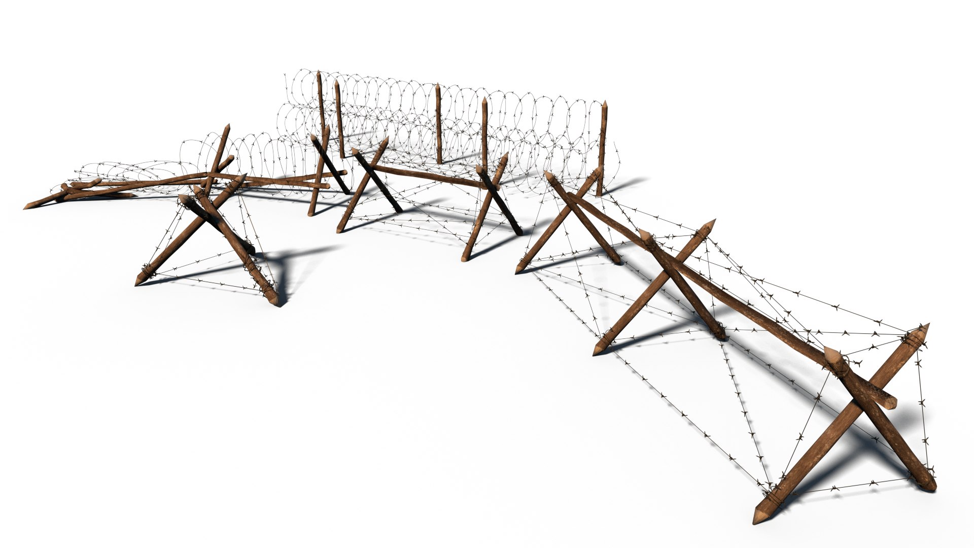 Barbed Wire 3D Model - TurboSquid 1837626