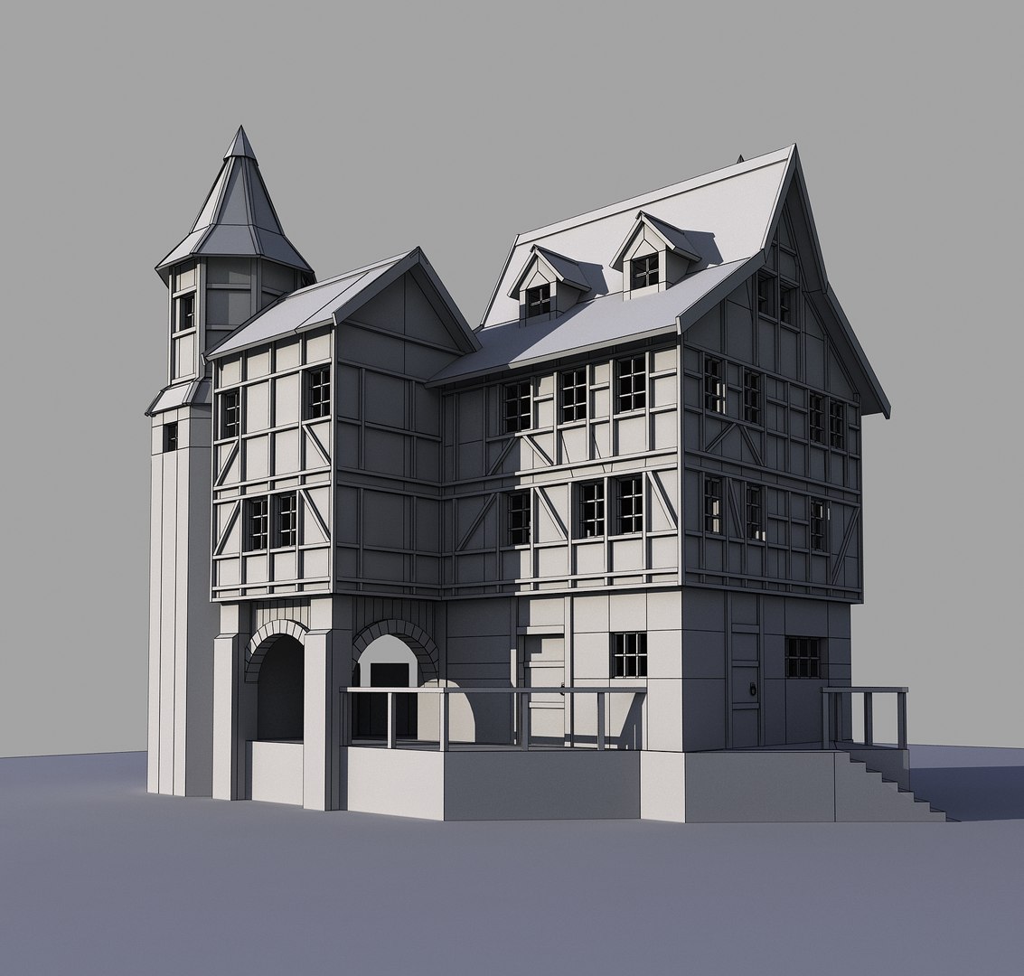 3d Old House