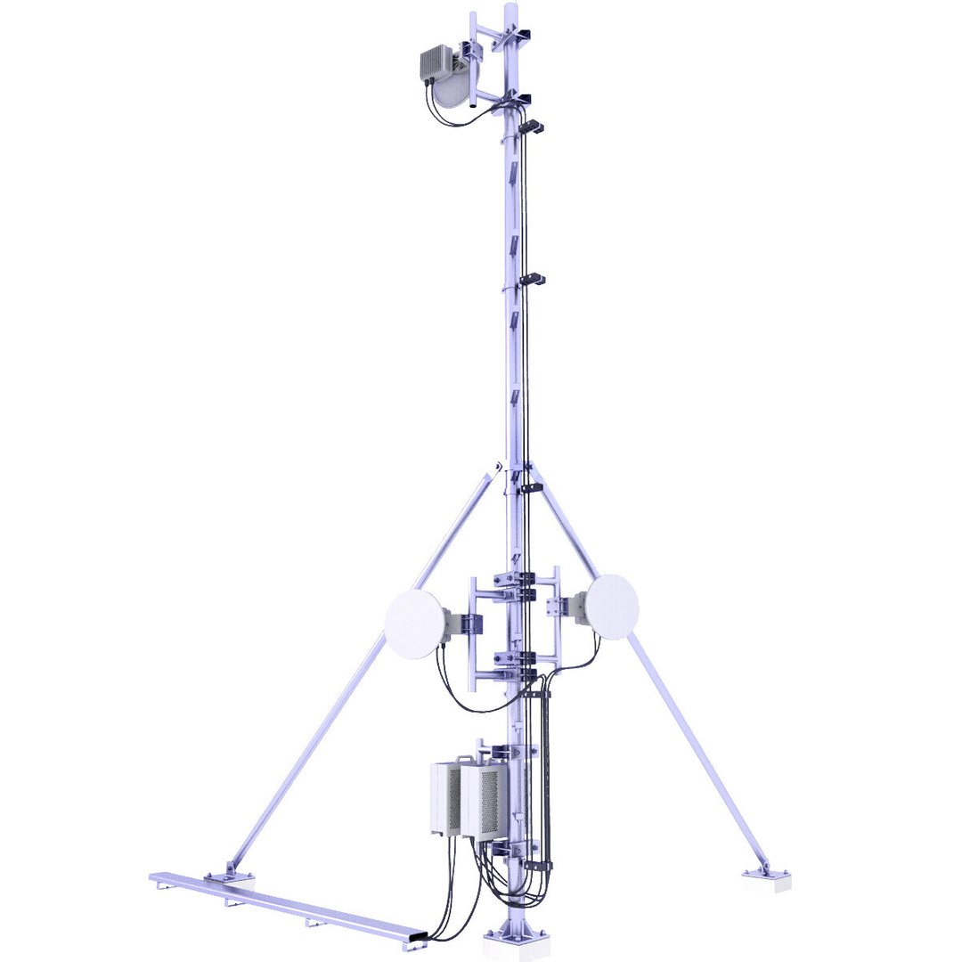 Rooftop Cell Tower 9 3D Model - TurboSquid 1822573