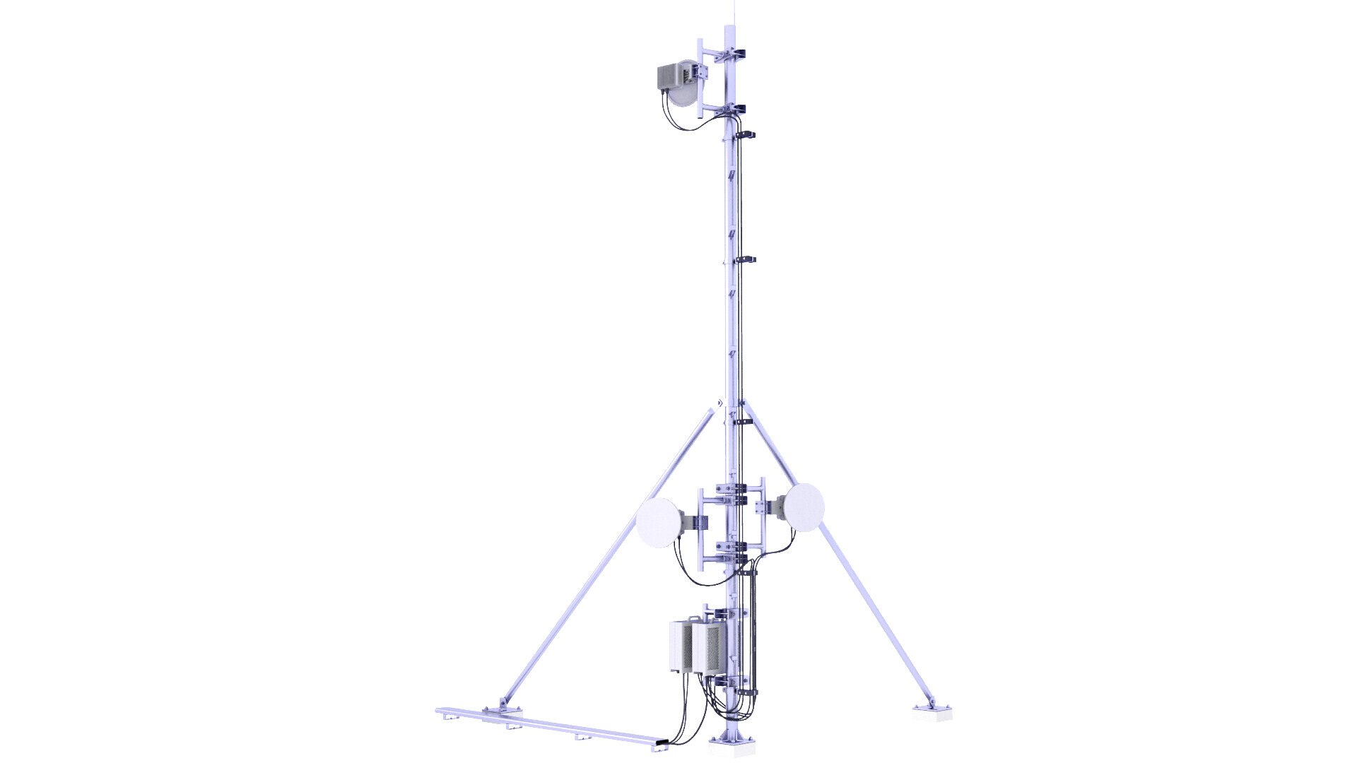 Rooftop Cell Tower 9 3D Model - TurboSquid 1822573