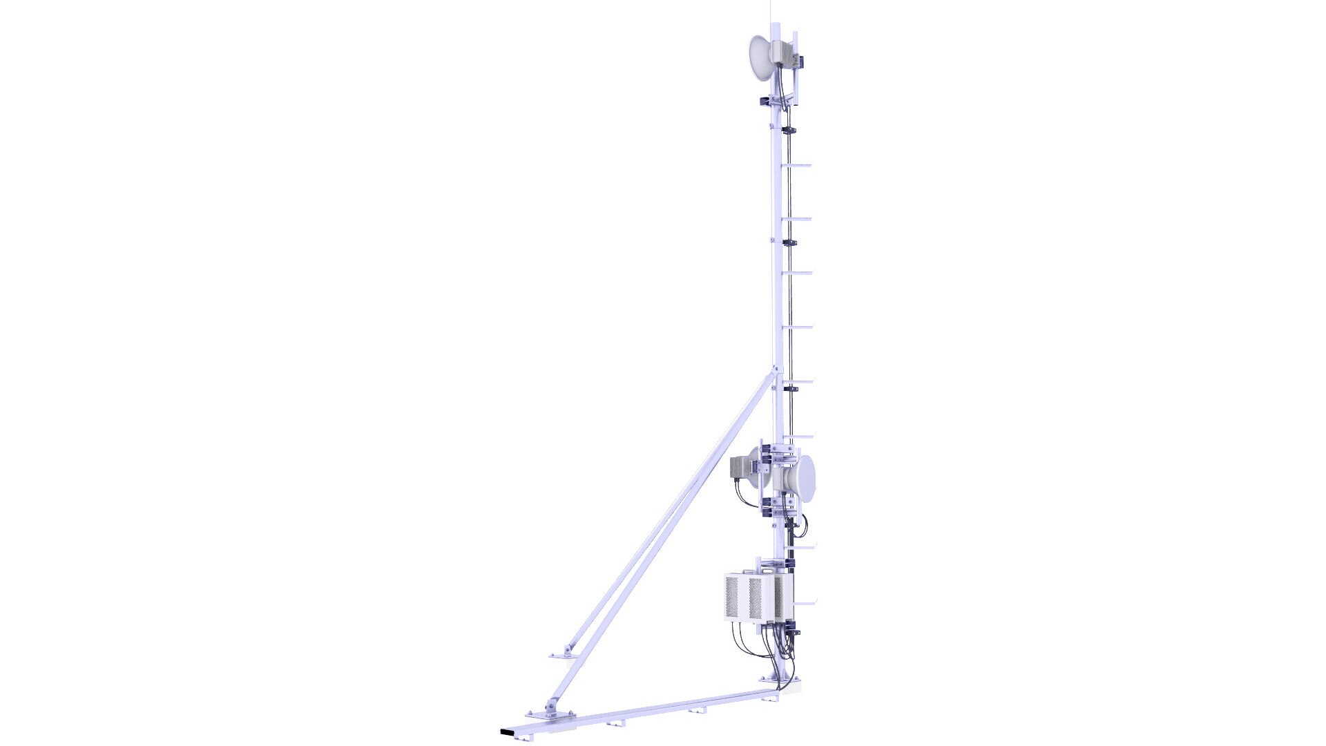 Rooftop Cell Tower 9 3D Model - TurboSquid 1822573